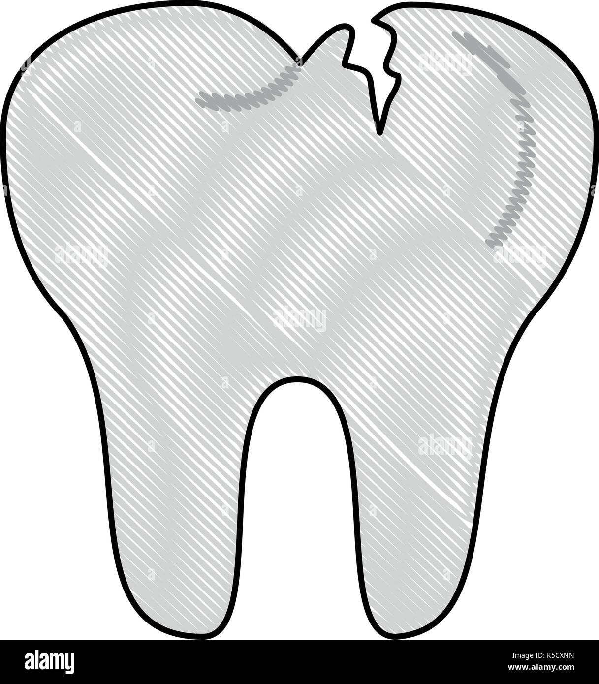 Tooth broken Stock Vector Images - Alamy