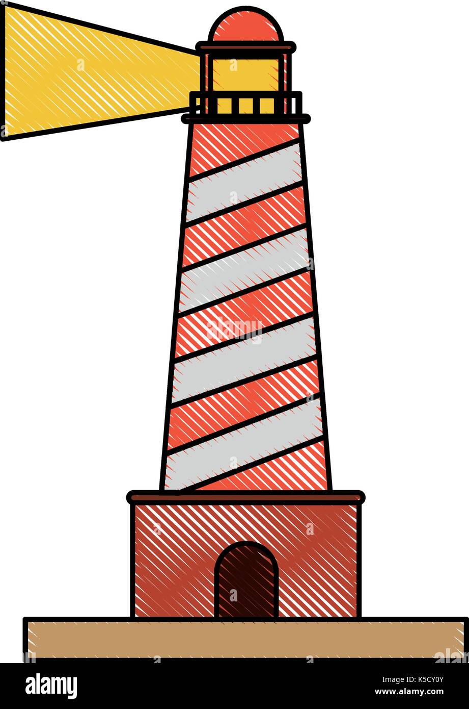 Lighthouse beach symbol Stock Vector Image & Art - Alamy
