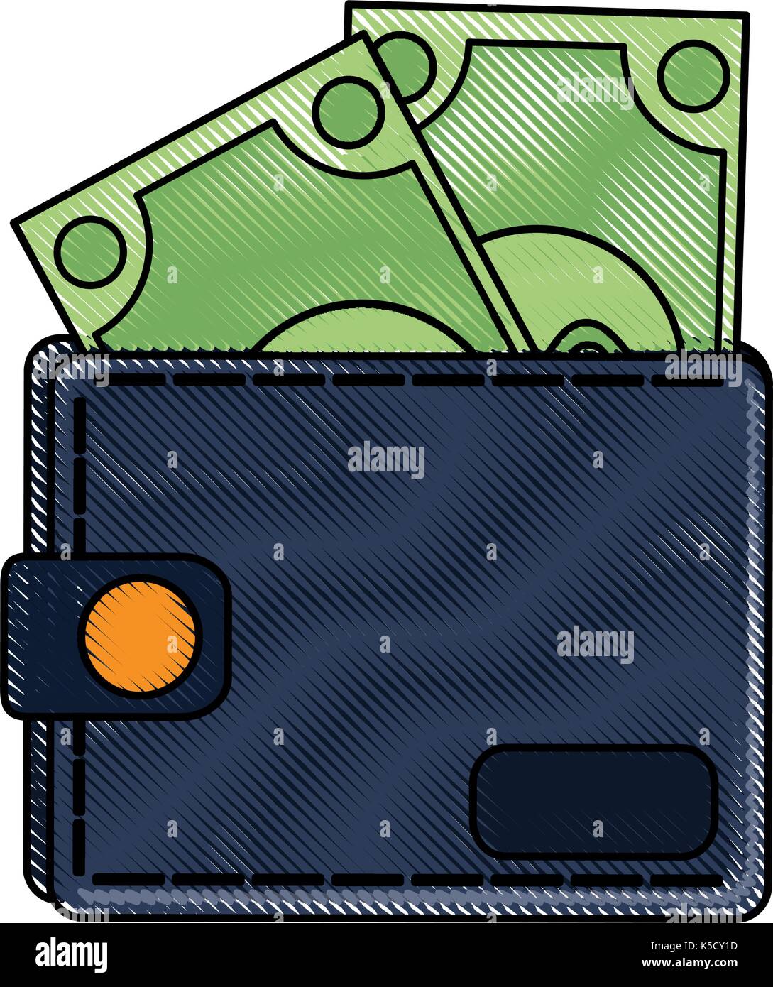 Money wallet isolated Stock Vector Image & Art - Alamy
