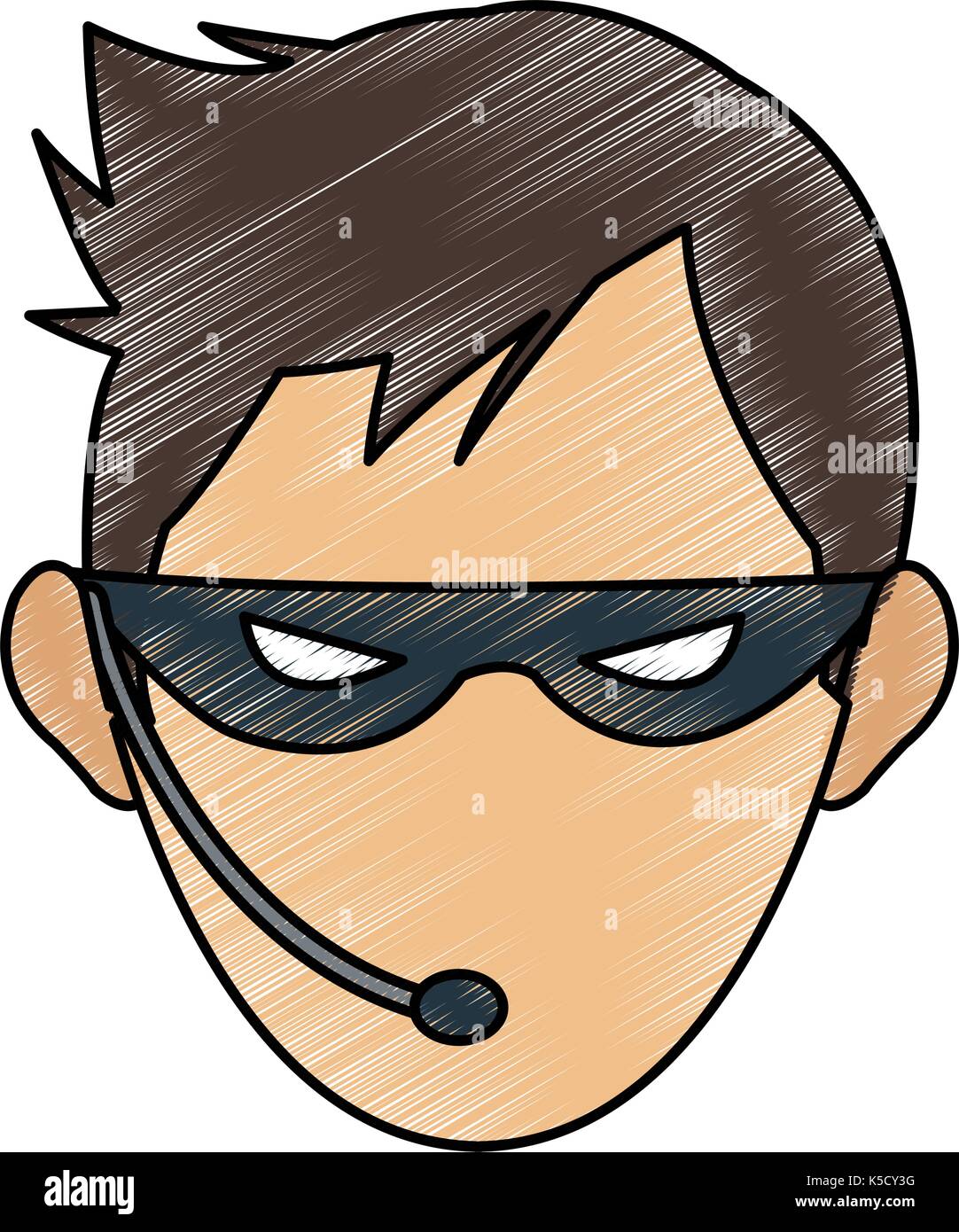 Impostor, mask Stock Vector Images - Alamy