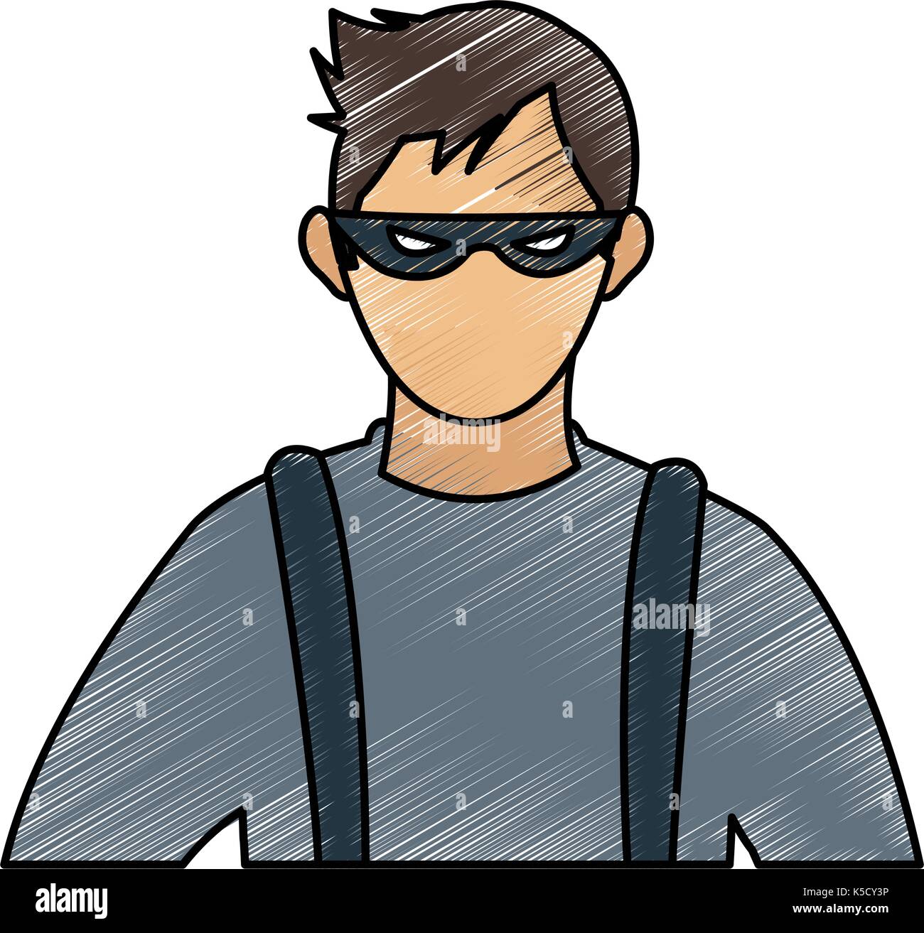 Bad man with mask Stock Vector Image & Art - Alamy