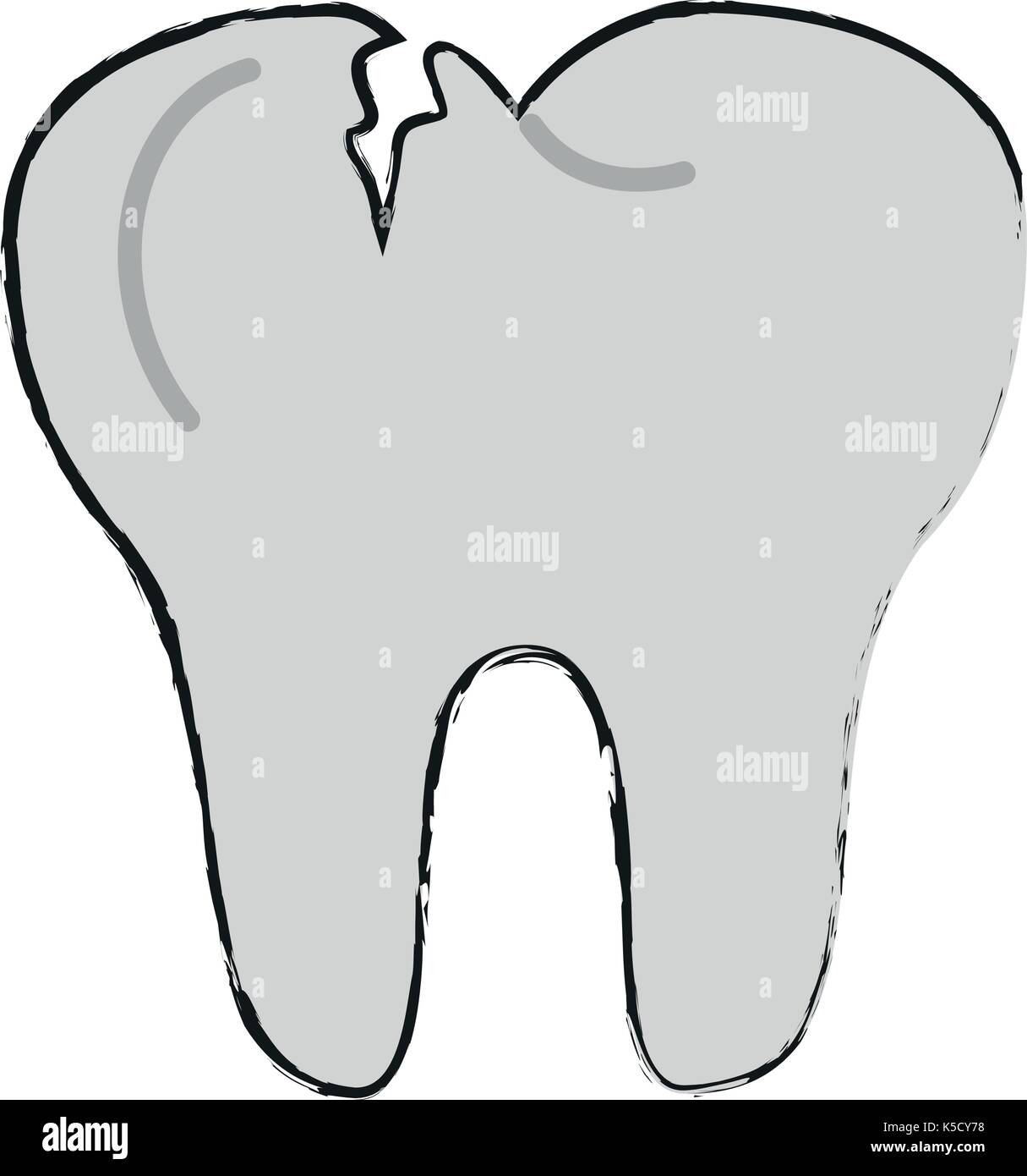 Tooth broken isolated Stock Vector Image & Art - Alamy