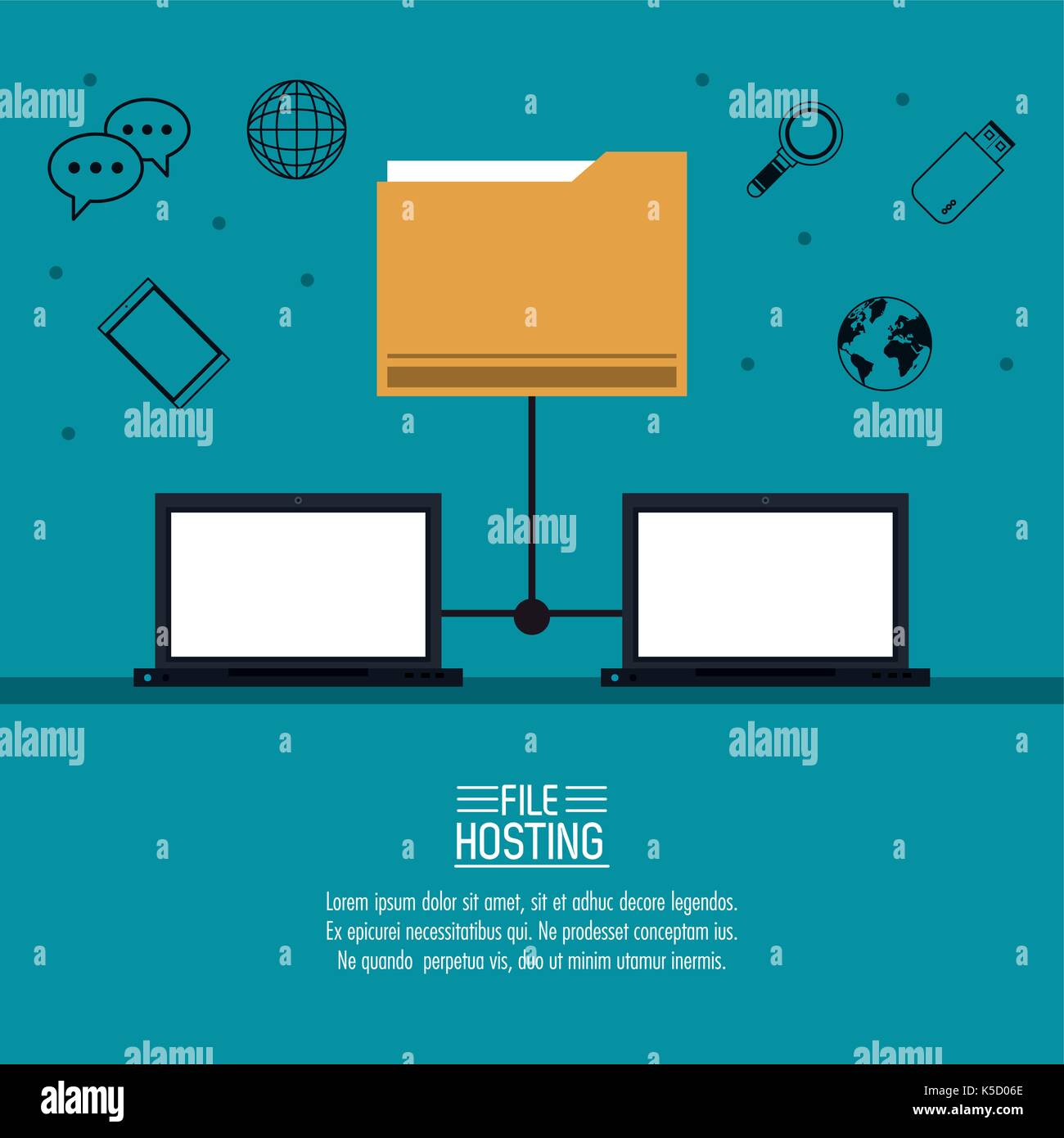 File hosting technology Stock Vector Image & Art - Alamy