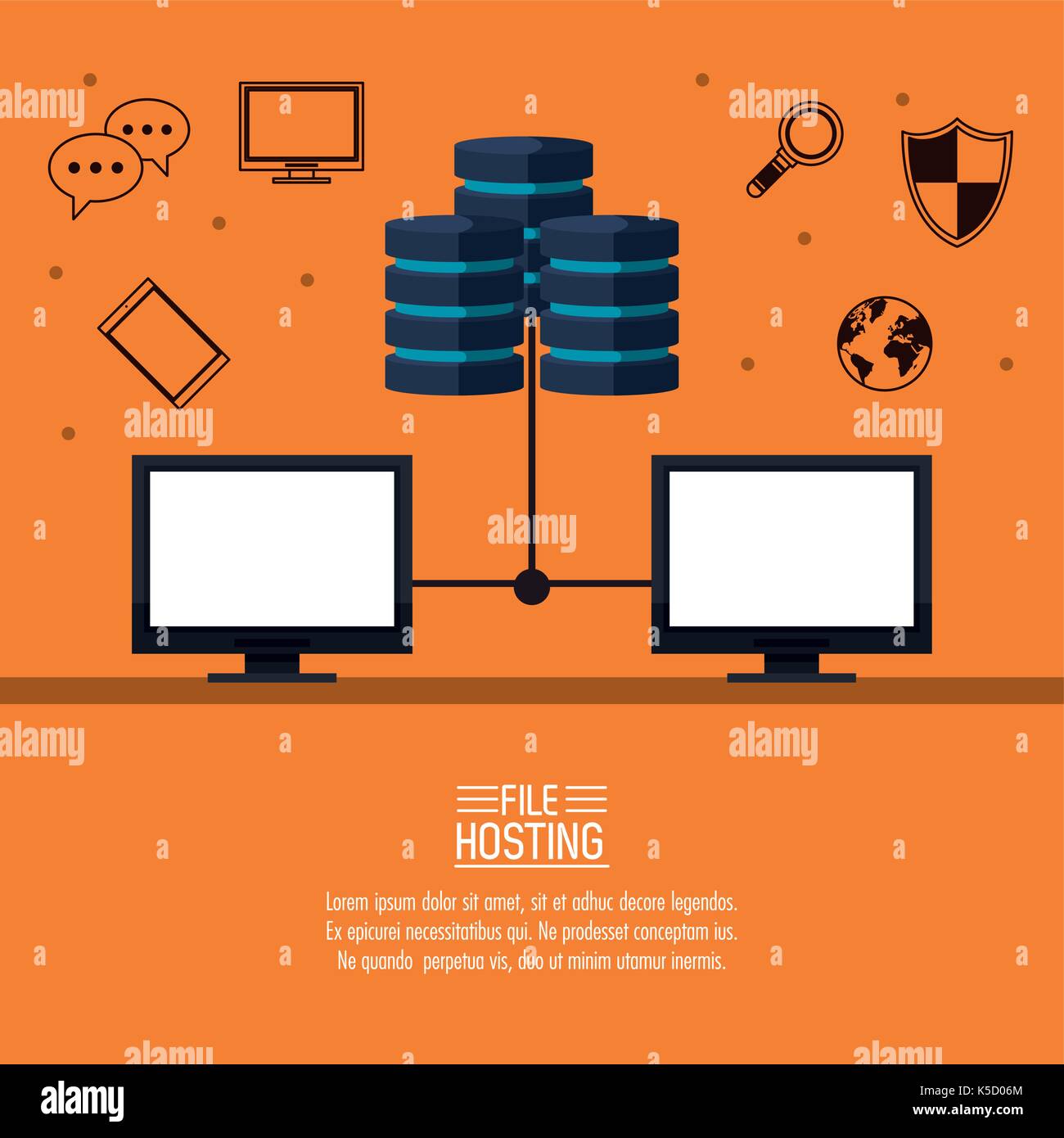 File hosting technology Stock Vector Image & Art - Alamy