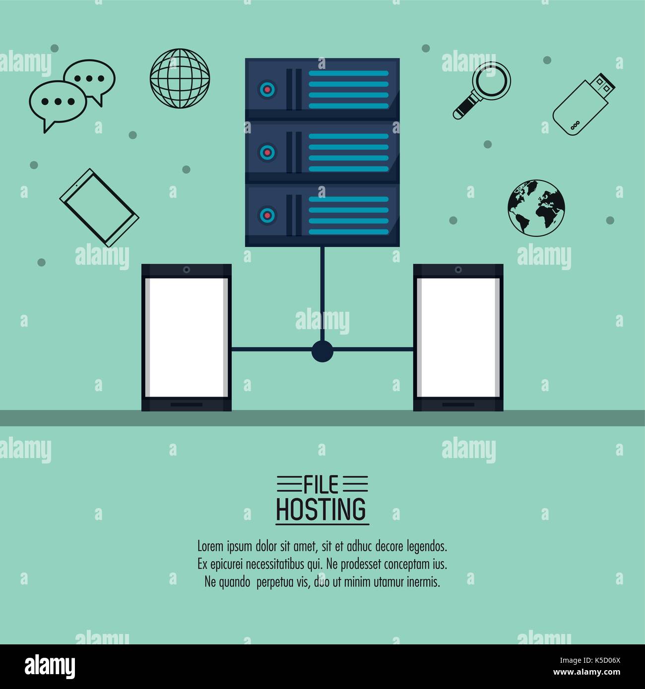 File hosting technology Stock Vector Image & Art - Alamy