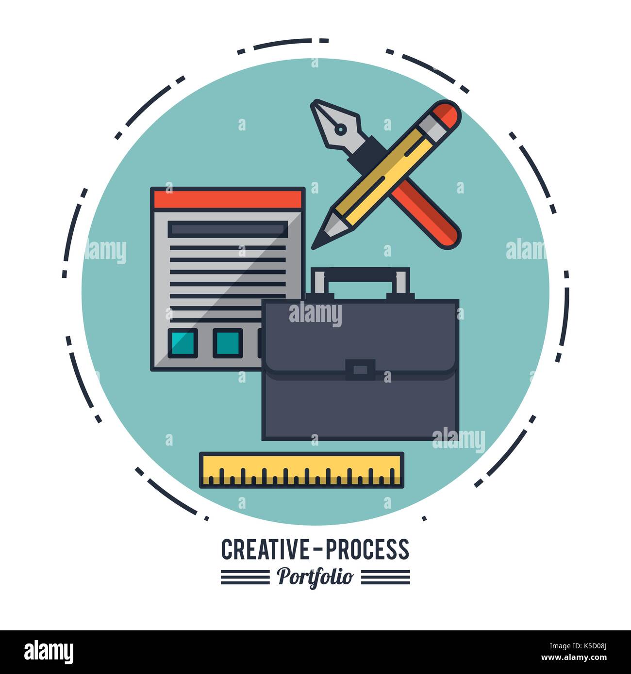 Creative Process Infographic Stock Vector Image Art Alamy