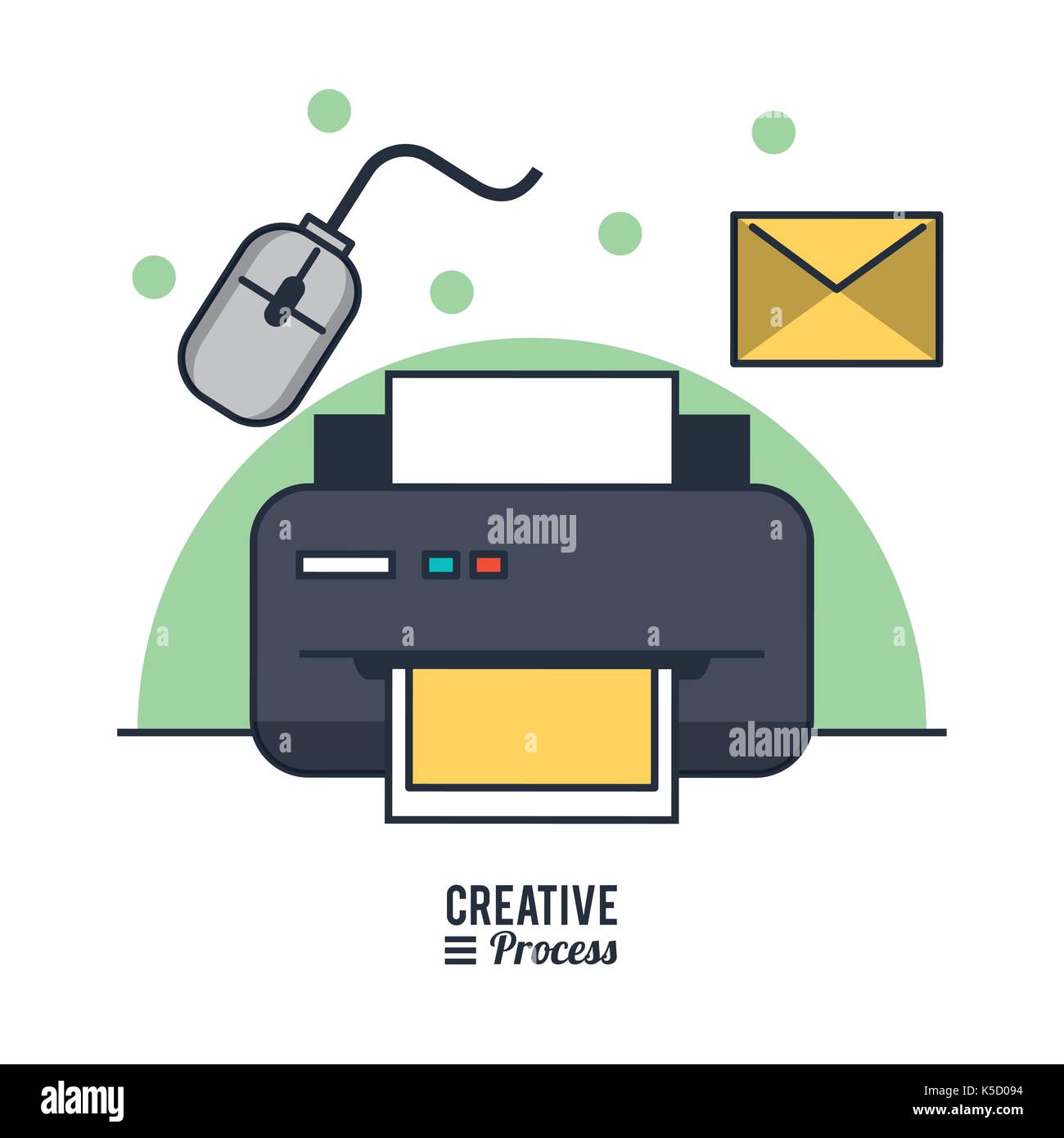 Creative process infographic Stock Vector Image & Art - Alamy