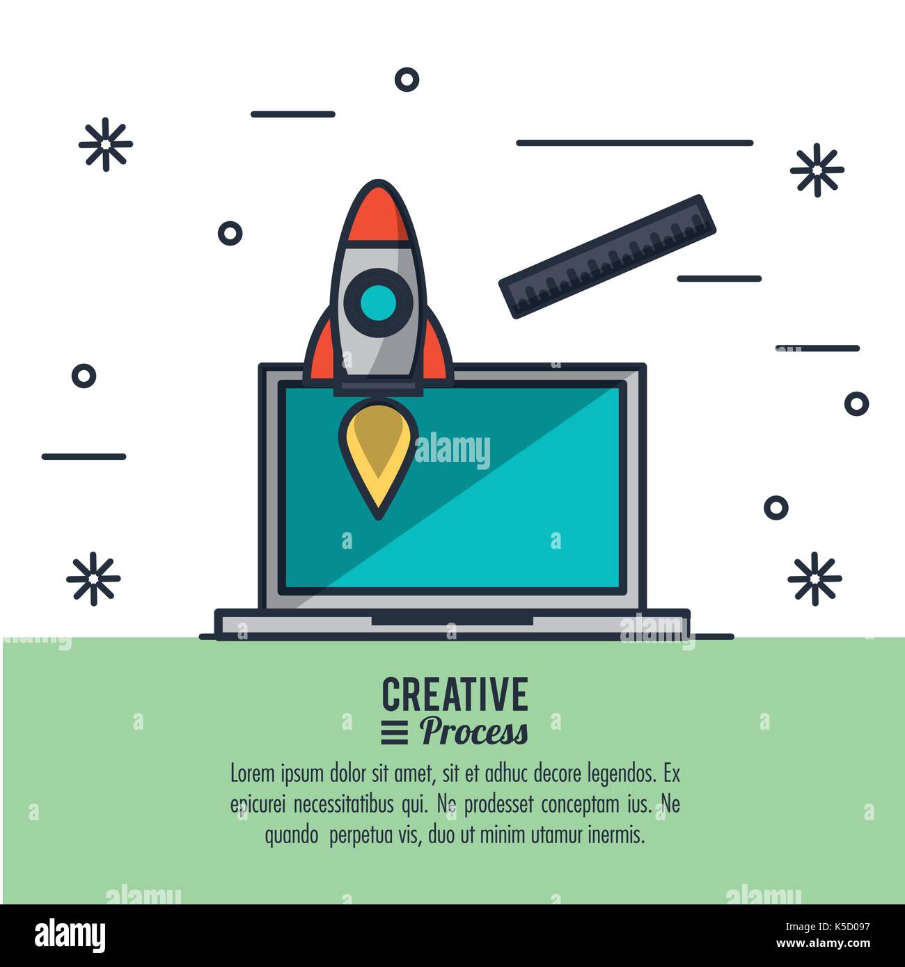 Creative process infographic Stock Vector Image & Art - Alamy