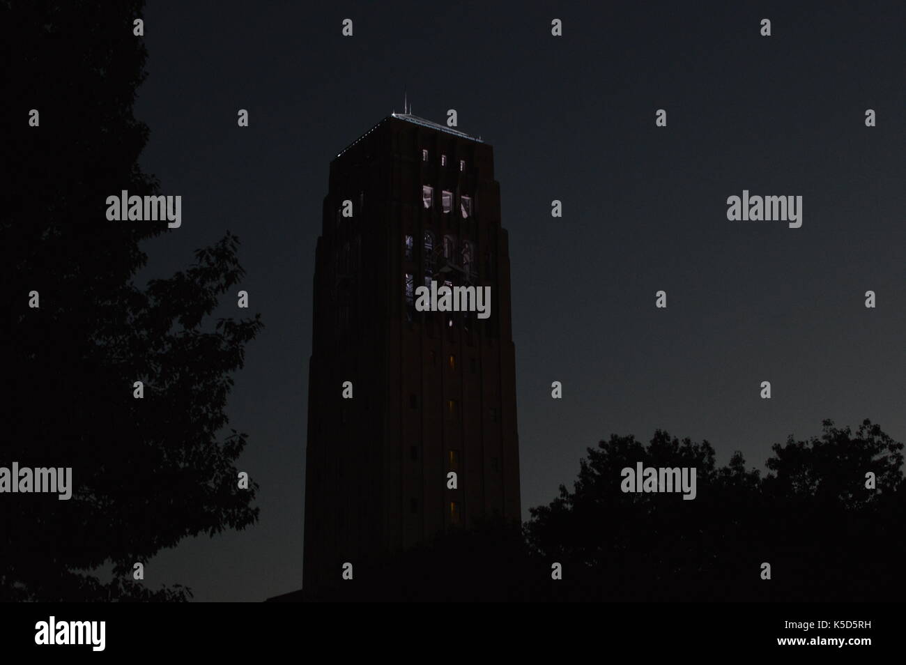 Burton Tower at Night Stock Photo - Alamy