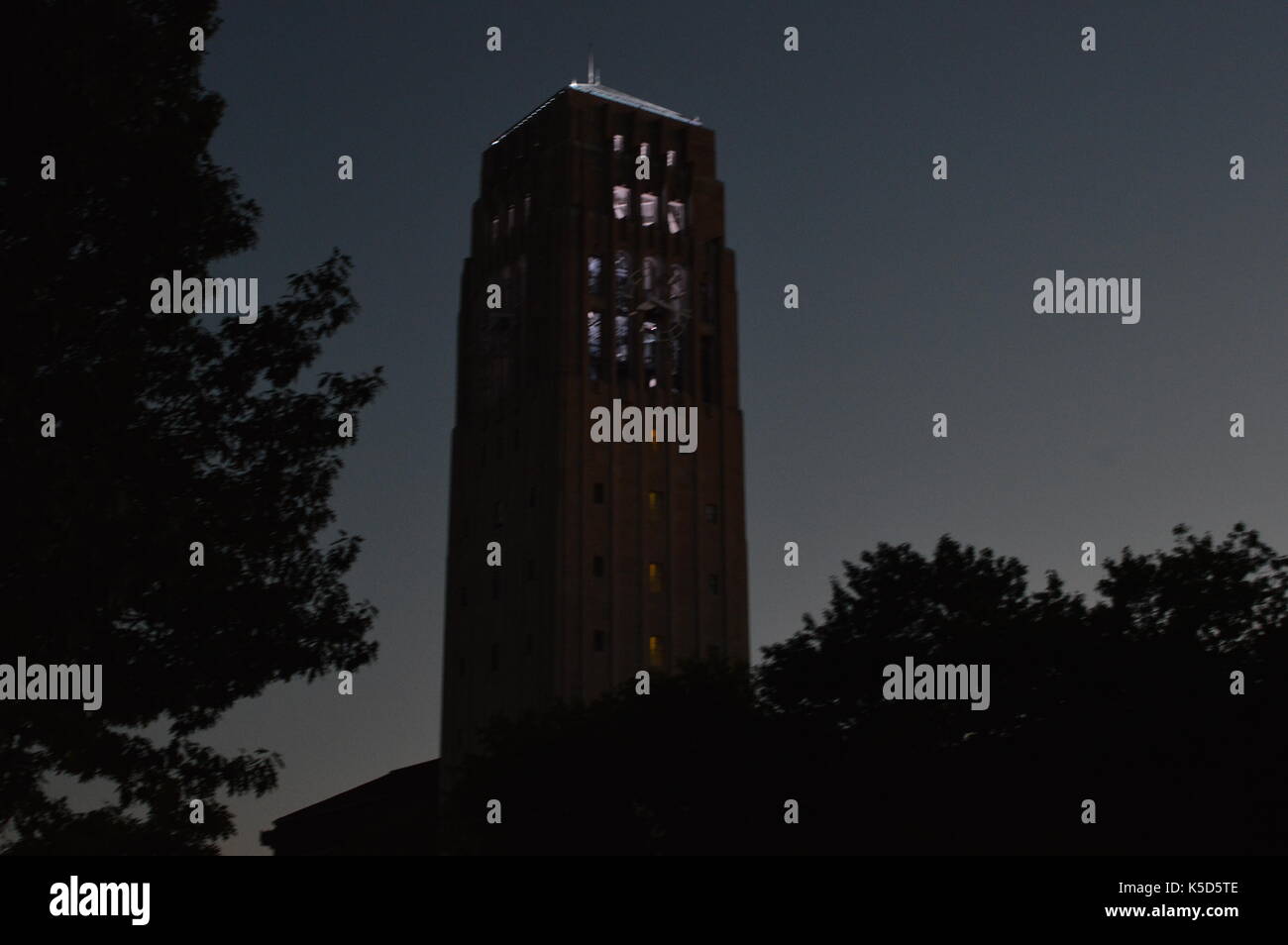 Burton Tower at Night Stock Photo - Alamy