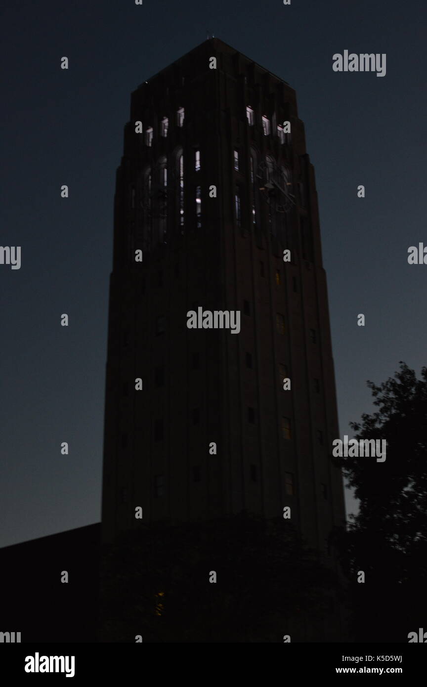 Burton Tower at Night Stock Photo - Alamy