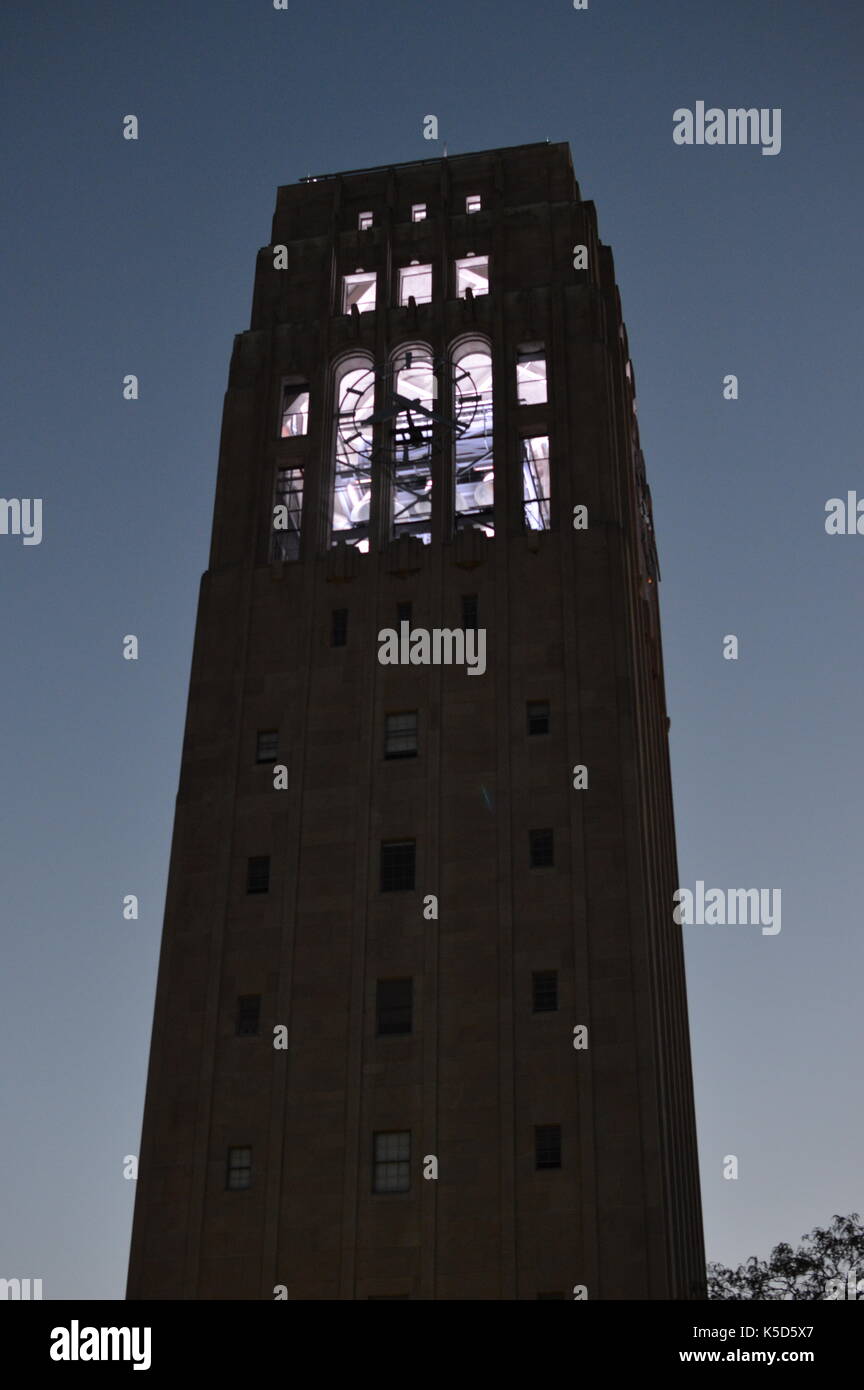 Burton Tower at Night Stock Photo - Alamy