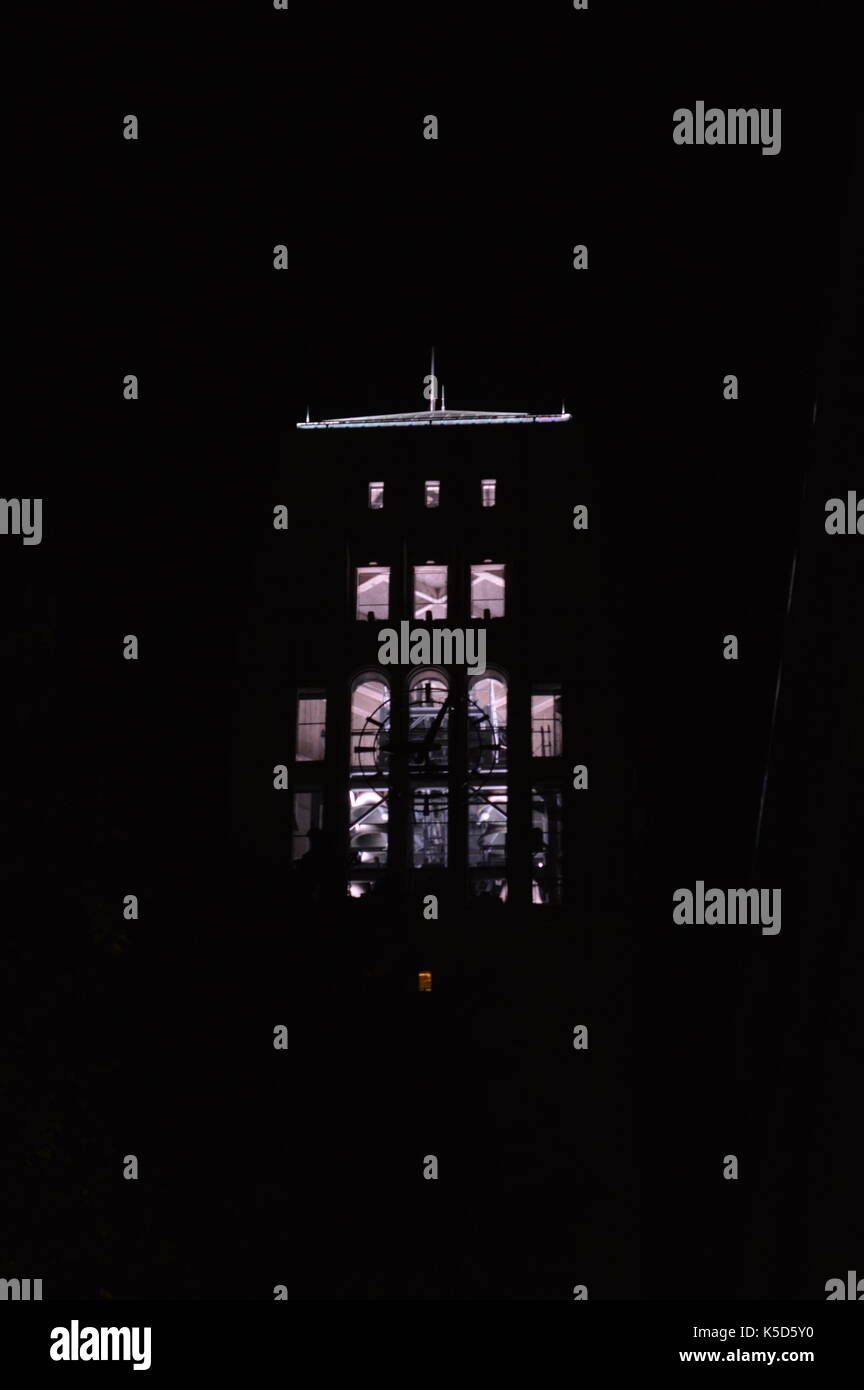 Burton Tower at Night Stock Photo - Alamy