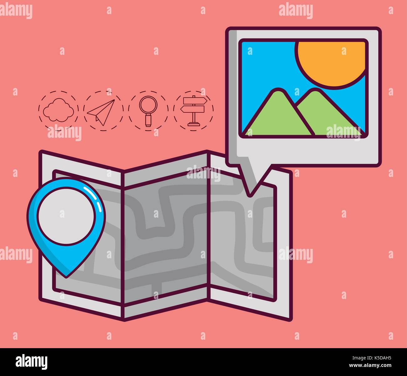 navigation and location design Stock Vector Image & Art - Alamy