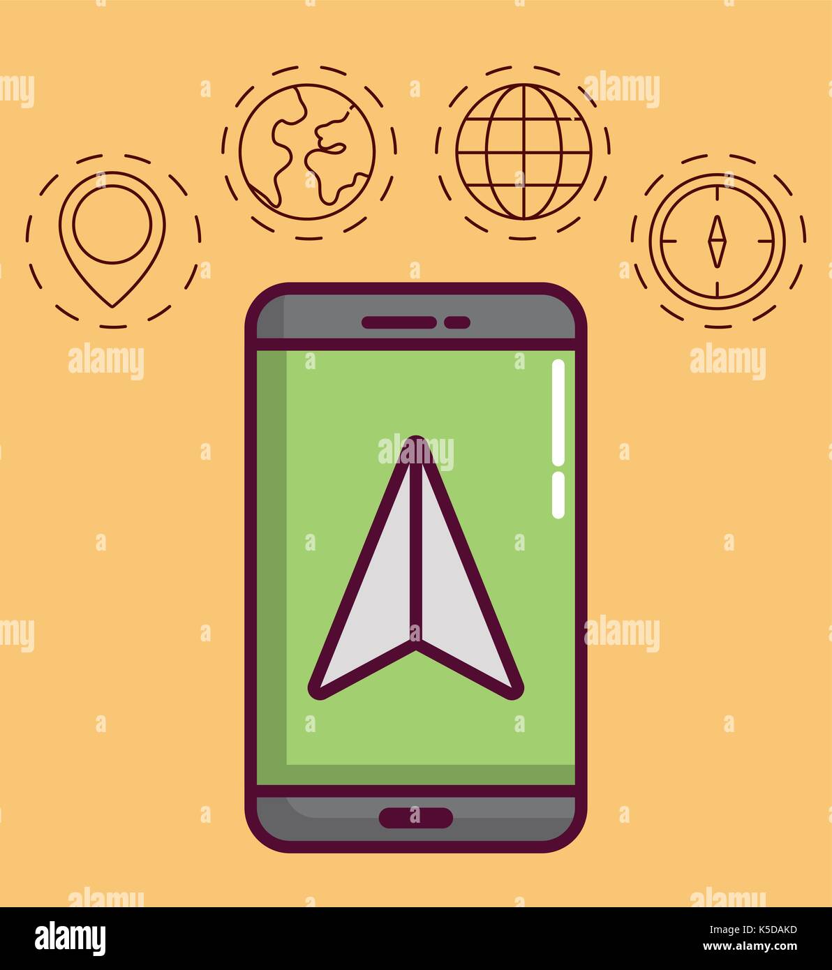 navigation and location design Stock Vector Image & Art - Alamy