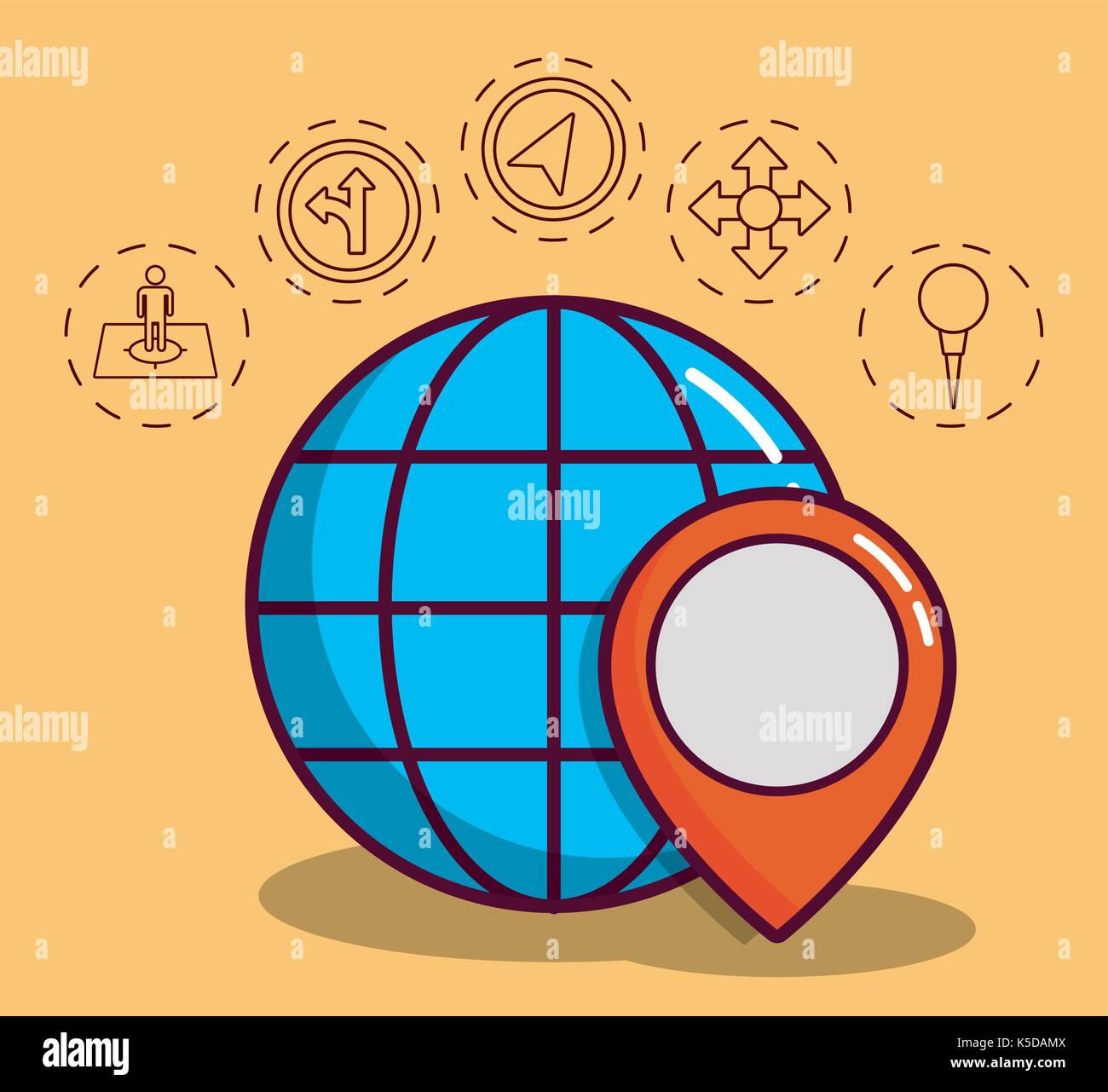 navigation and location design Stock Vector Image & Art - Alamy