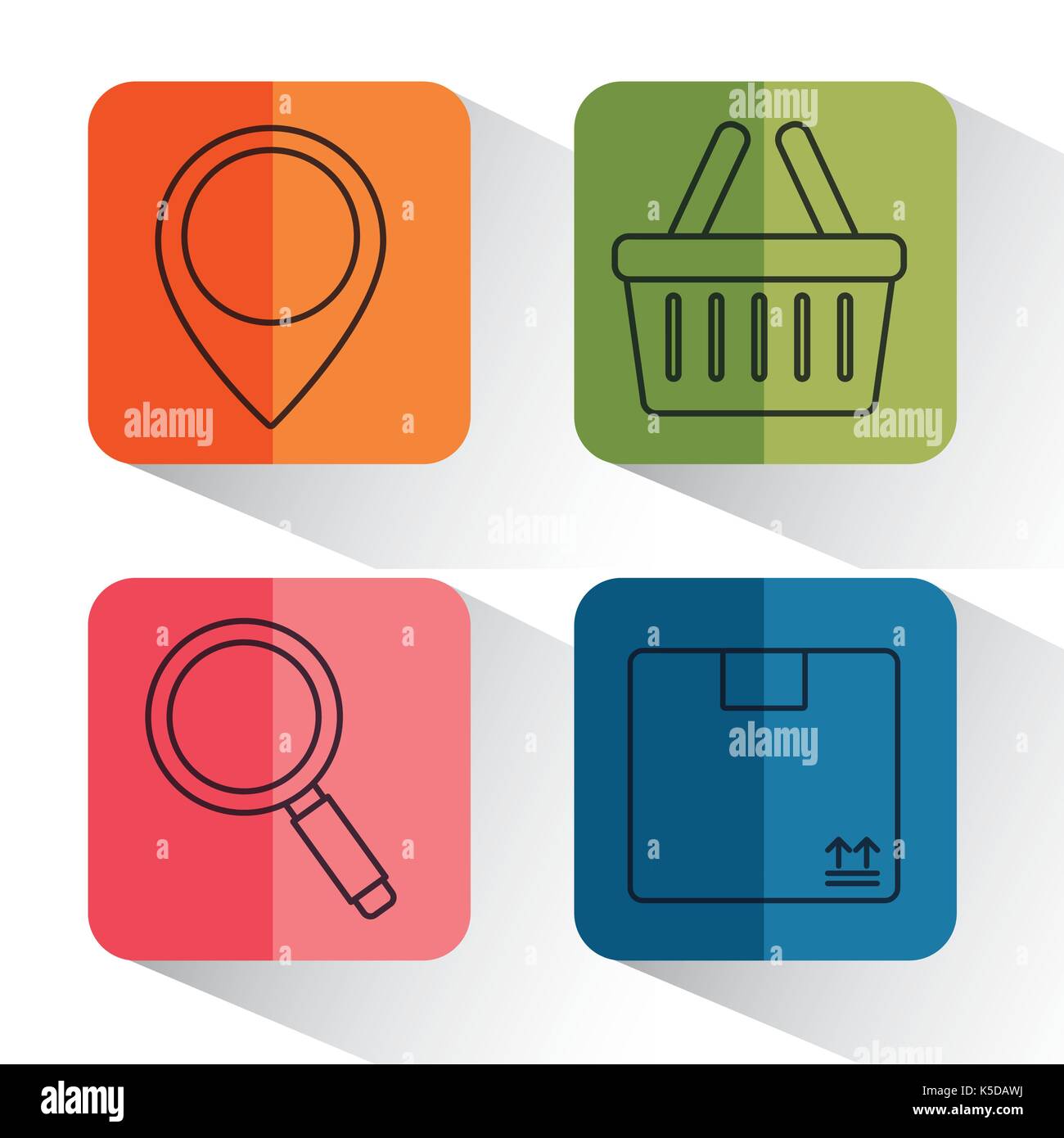 shopping related icons Stock Vector Image & Art - Alamy
