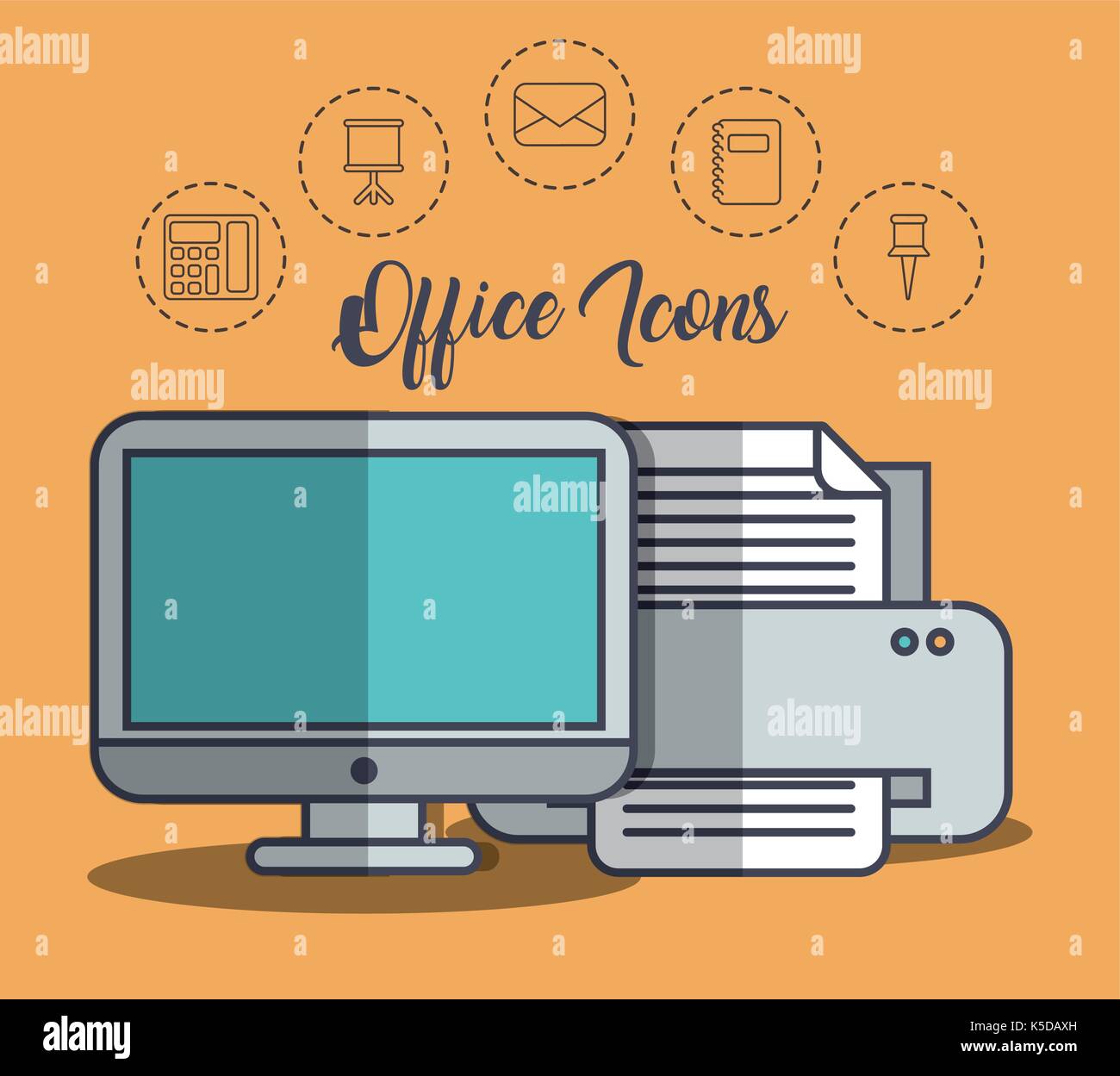 office elements design Stock Vector Image & Art - Alamy