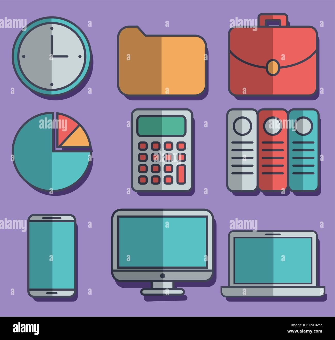 office elements design Stock Vector Image & Art - Alamy
