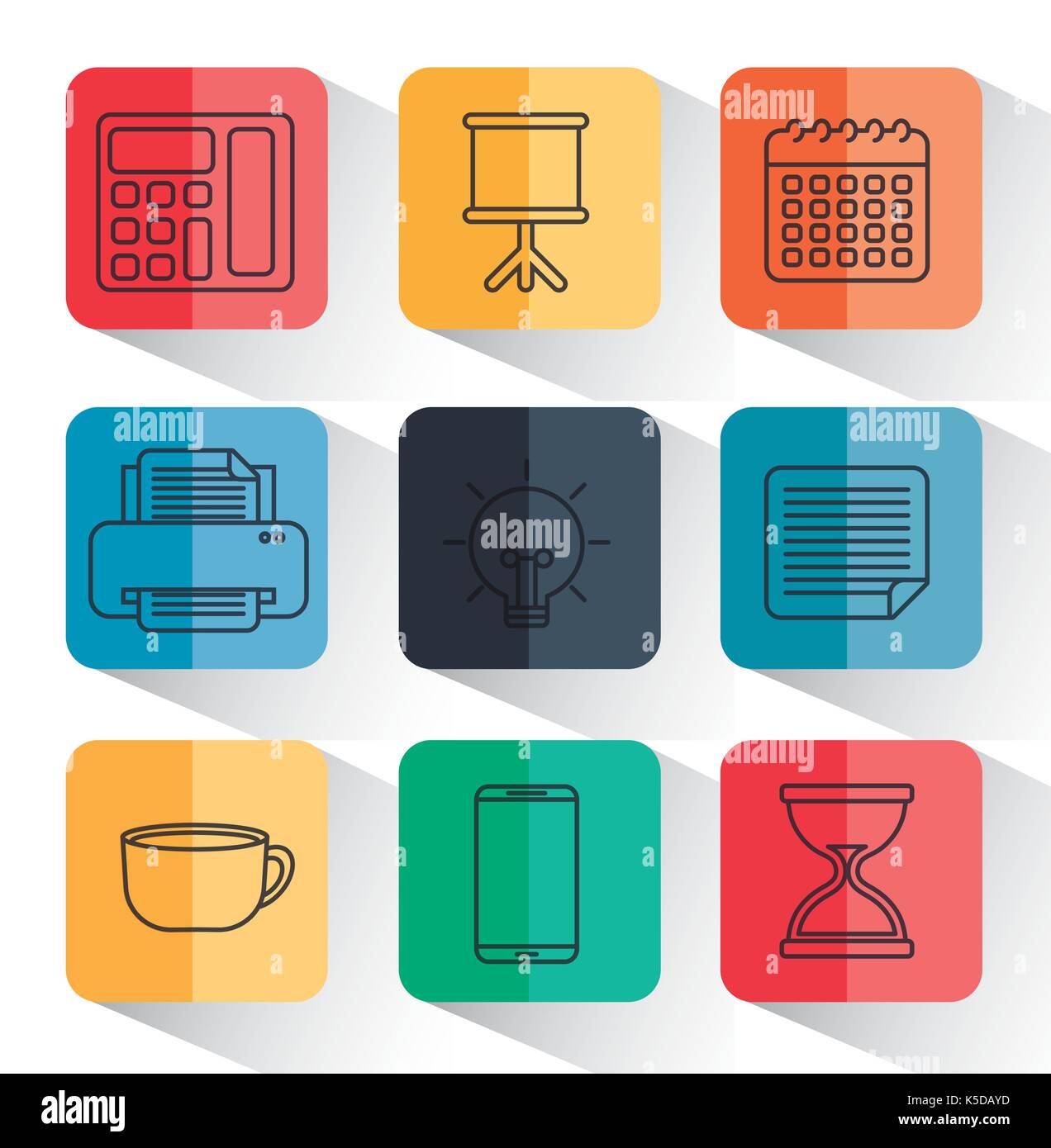 office elements design Stock Vector Image & Art - Alamy