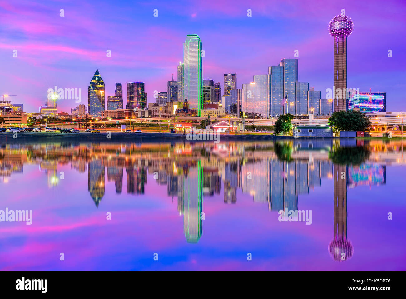 Dallas Skyline Trinity River High Resolution Stock Photography and ...