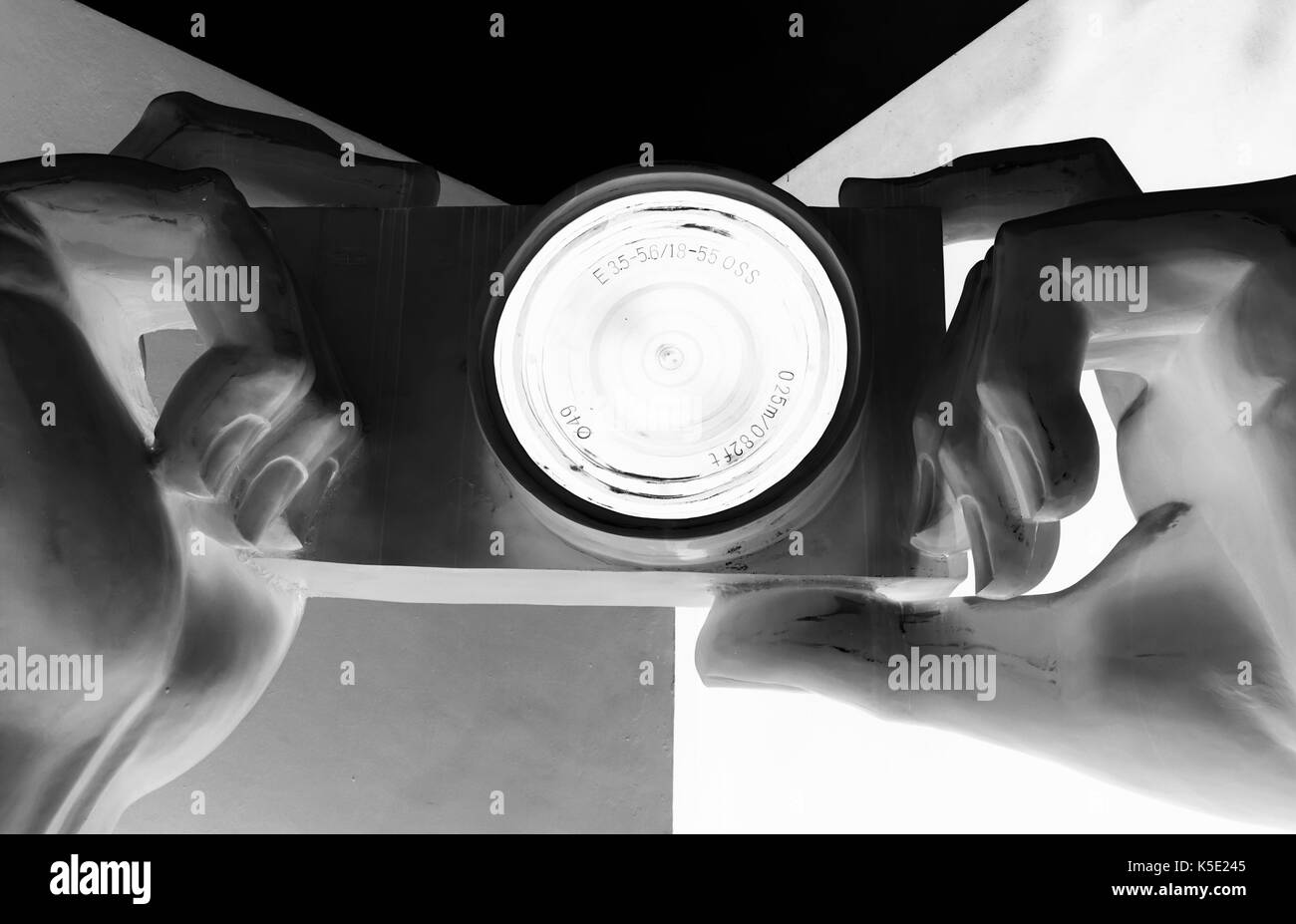 Camera and Hands Stock Photo - Alamy