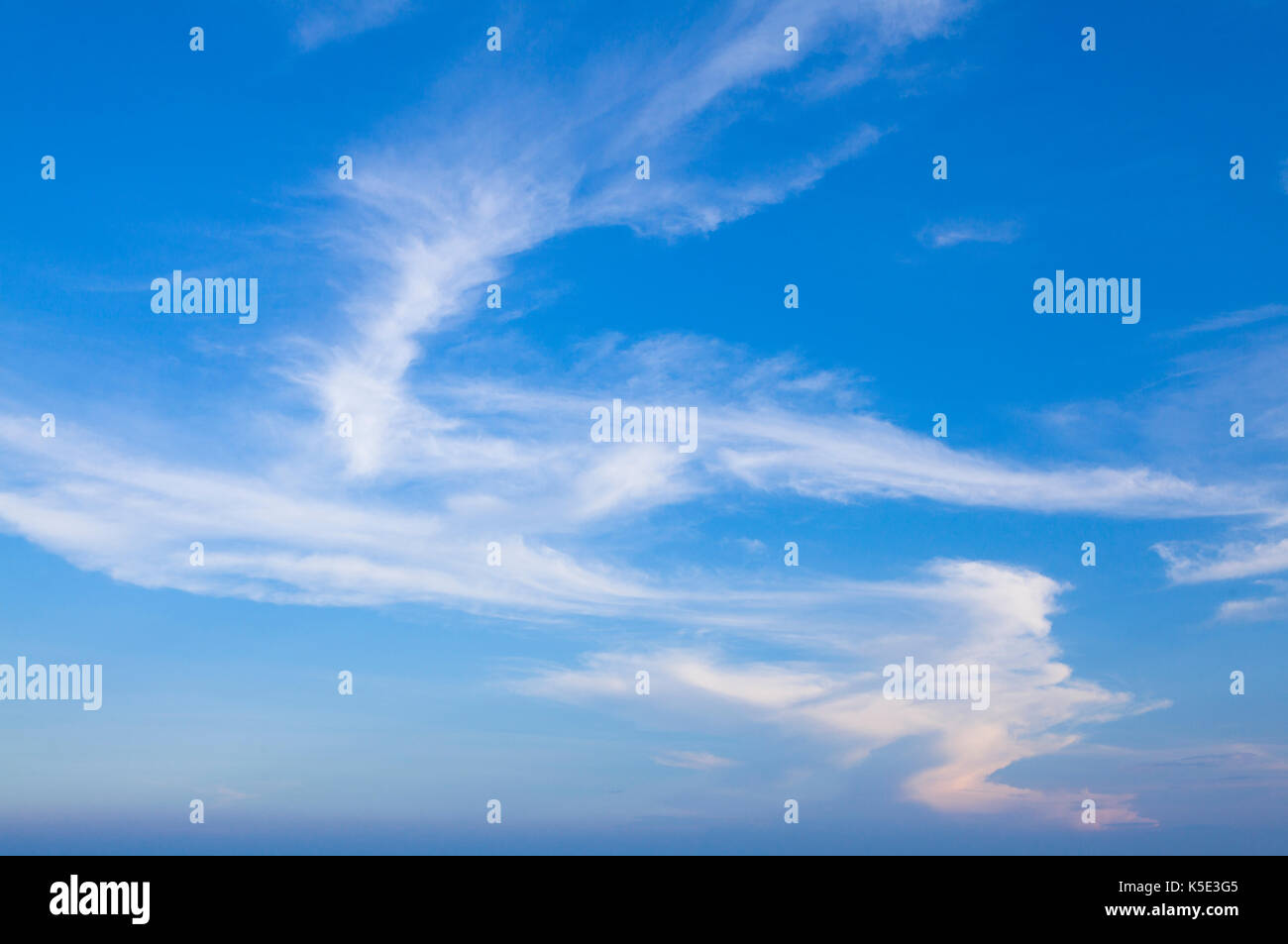 blue Sky with clouds in morning Stock Photo - Alamy