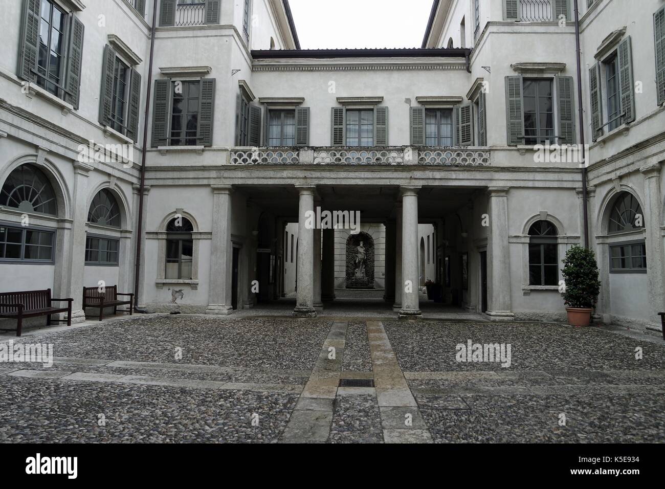 architecture in the italian alp town trentino Stock Photo - Alamy