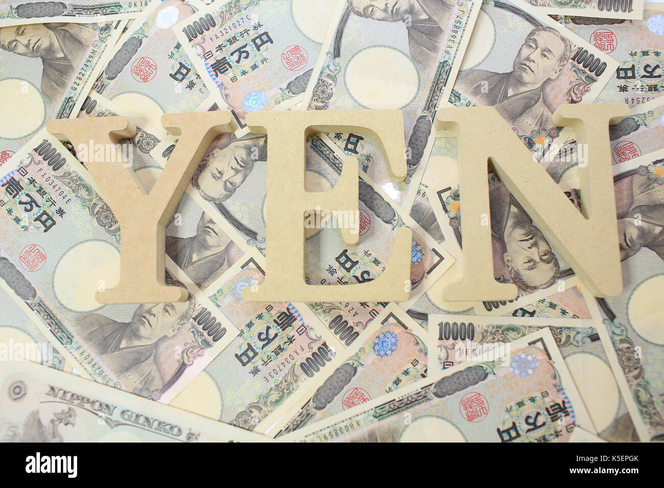 Japanese Yen money background Stock Photo - Alamy