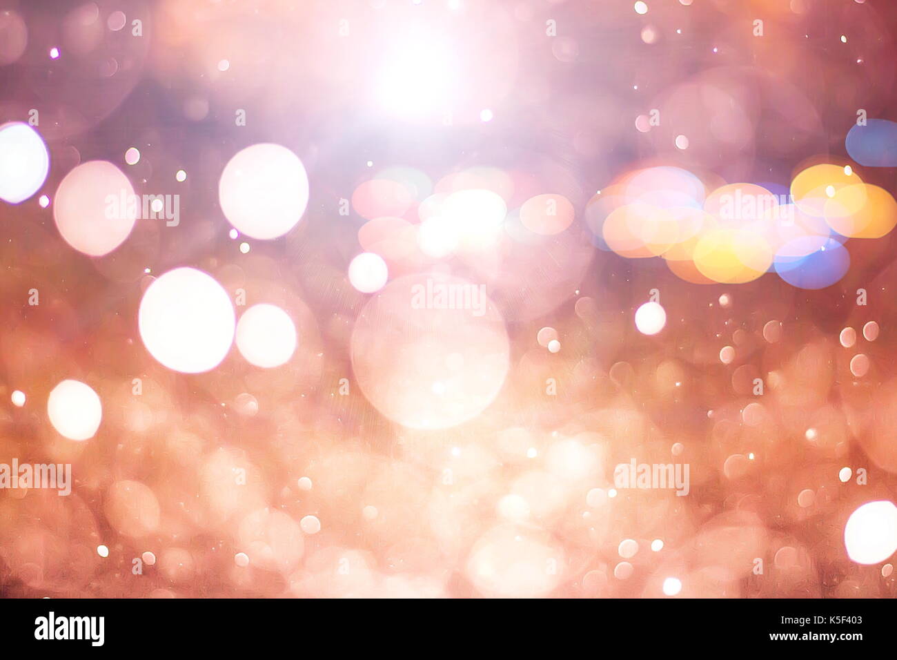 Bright light spots abstract bokeh blurred texture background Stock ...