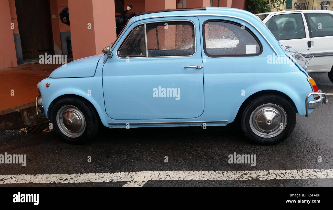 Ventimiglia, Italy - October 23, 2016: Small Italian Car Fiat 500 ...