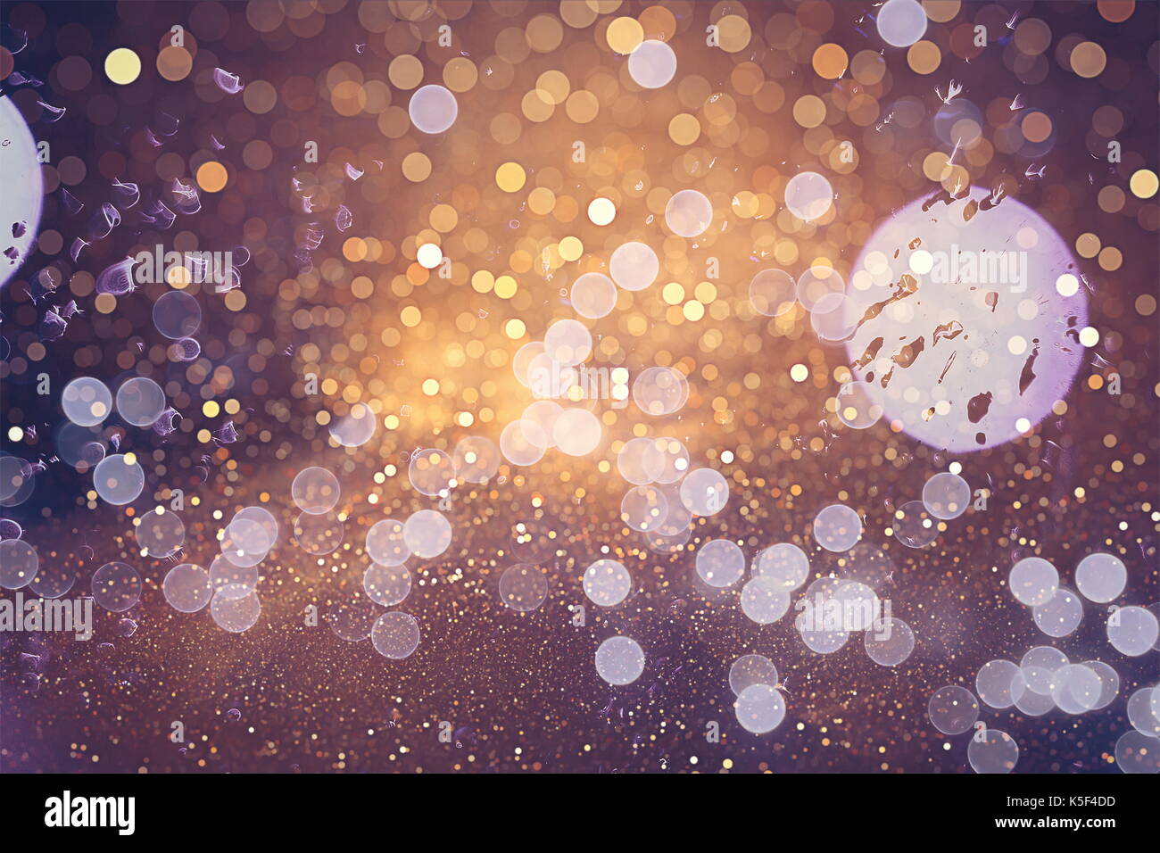 Bright light spots abstract bokeh blurred texture background Stock ...