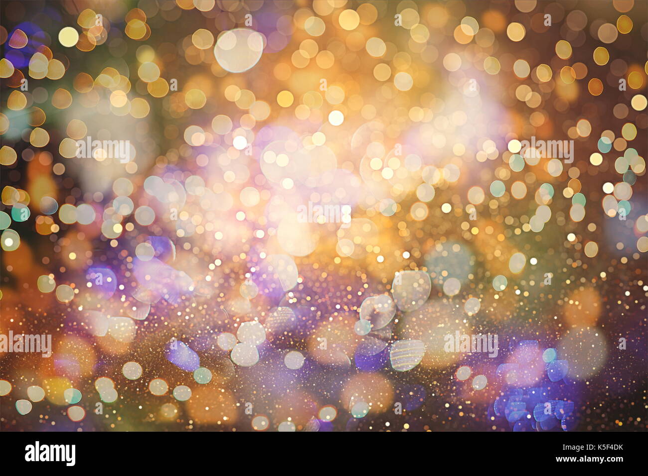 Bright light spots abstract bokeh blurred texture background Stock ...