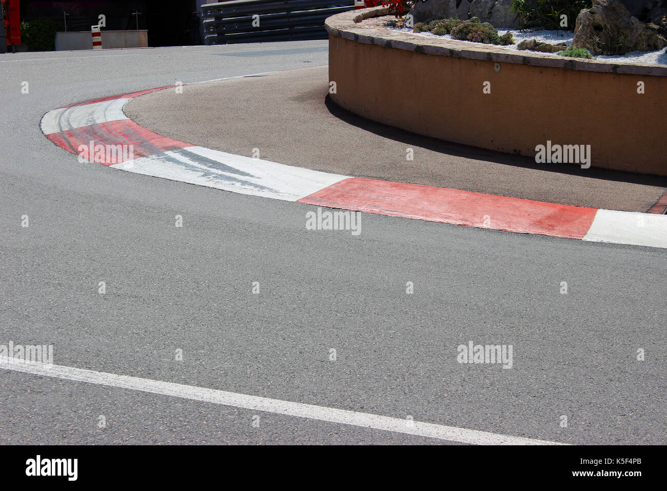 Texture of Motor Race Asphalt and Curb on Monaco Montecarlo Grand Prix ...