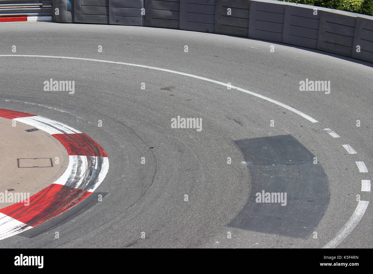 Texture of Motor Race Asphalt and Curb on Monaco Montecarlo Grand Prix ...