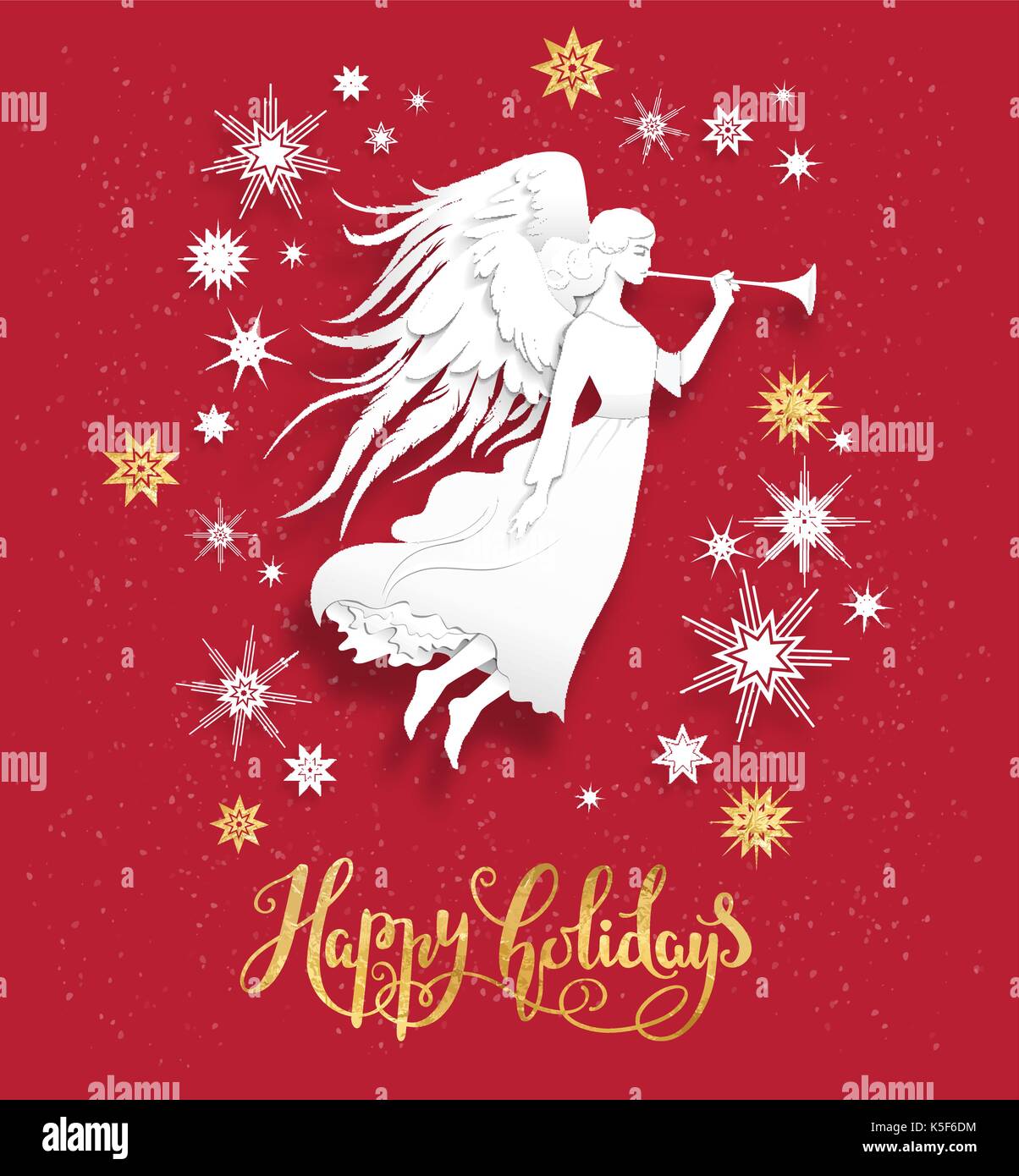 Angel greeting card Stock Vector Image & Art - Alamy