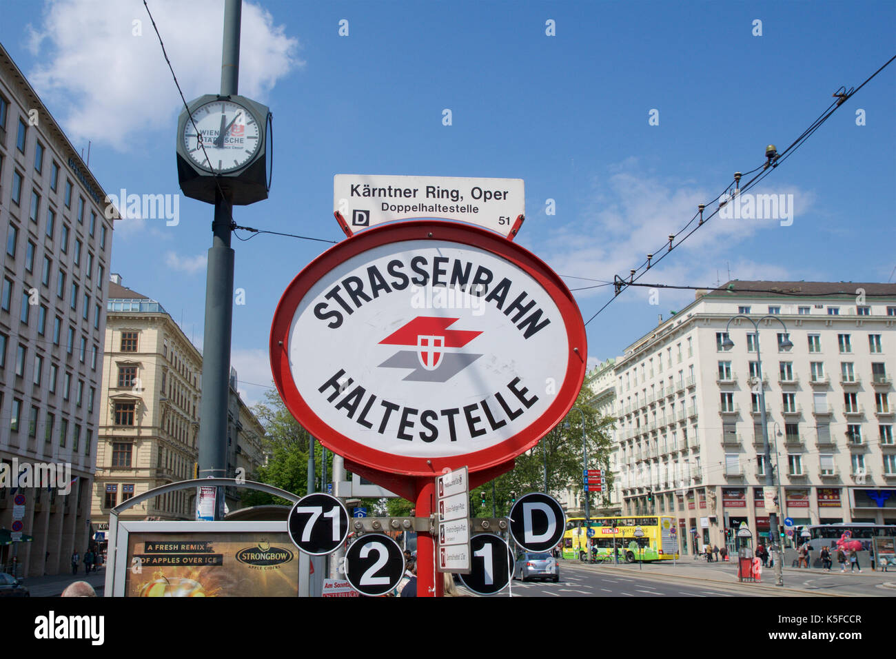 Stop sign tram stop hi-res stock photography and images - Alamy