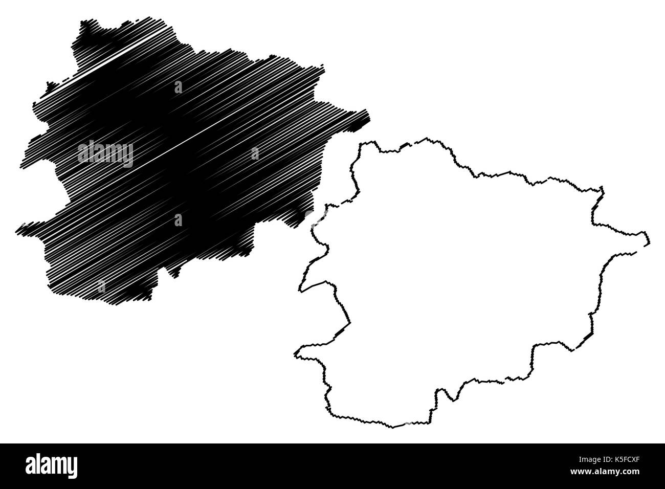 Andorra map vector illustration, scribble sketch Andorra Stock Vector ...