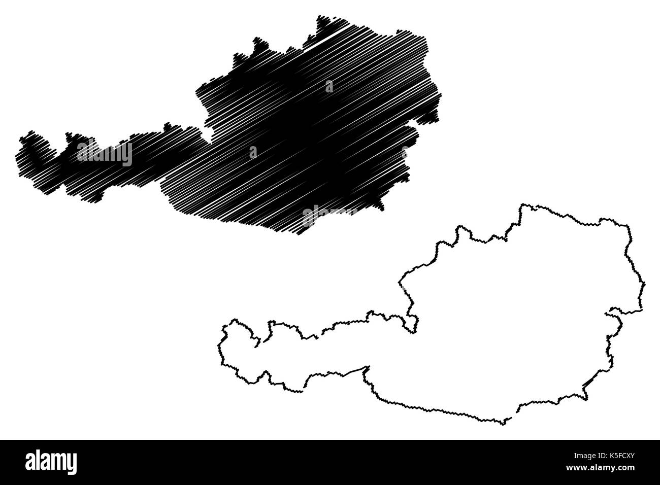 Austrian map vector illustration, scribble sketch France map Stock Vector Image & Art - Alamy