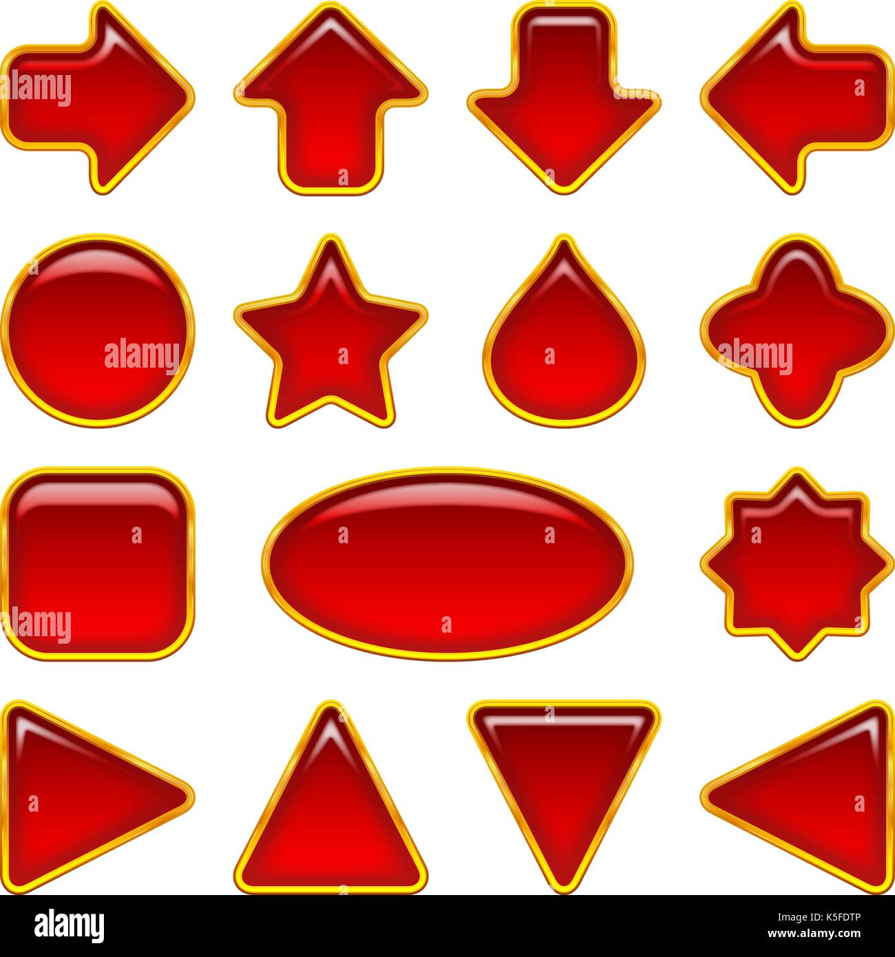 Red and gold circle Stock Vector Images - Alamy