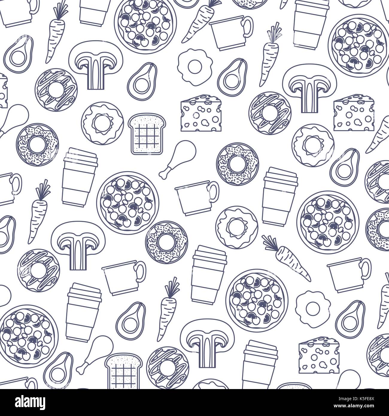 Foods in the kitchen Stock Vector Images - Alamy