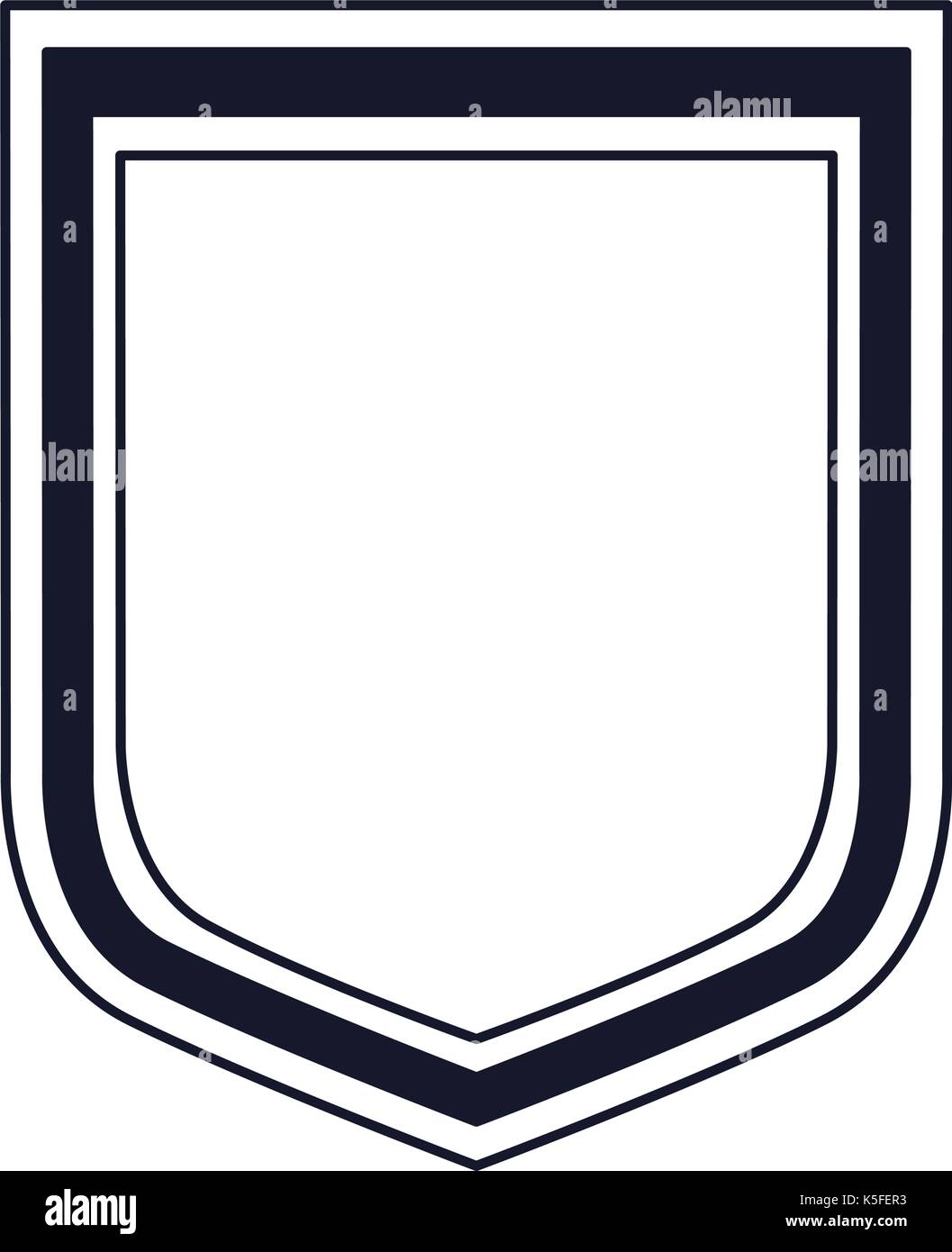 Shield silhouette Stock Vector Images - Alamy