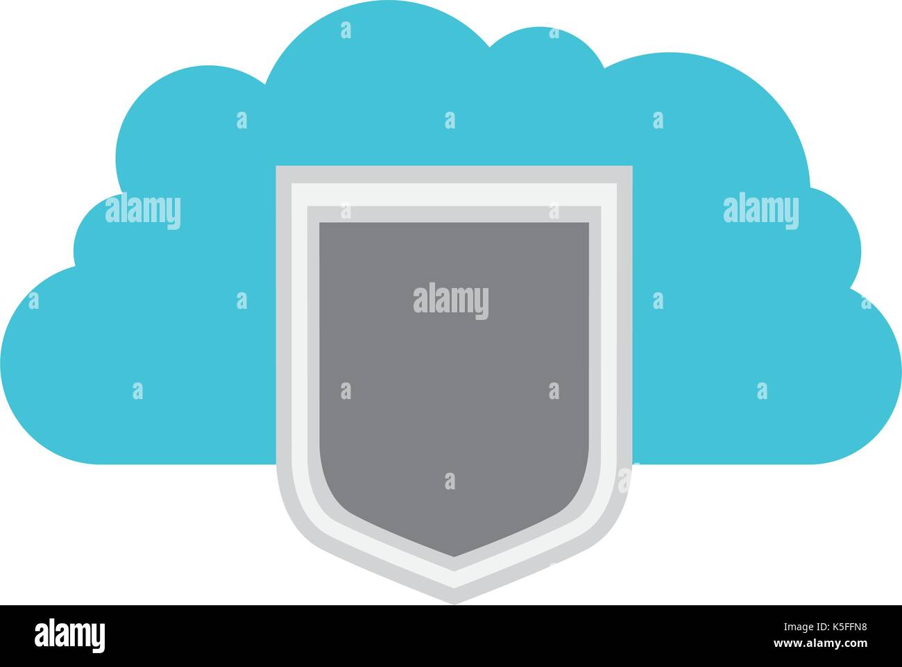 cloud storage data protection shield icon Stock Vector Image & Art - Alamy
