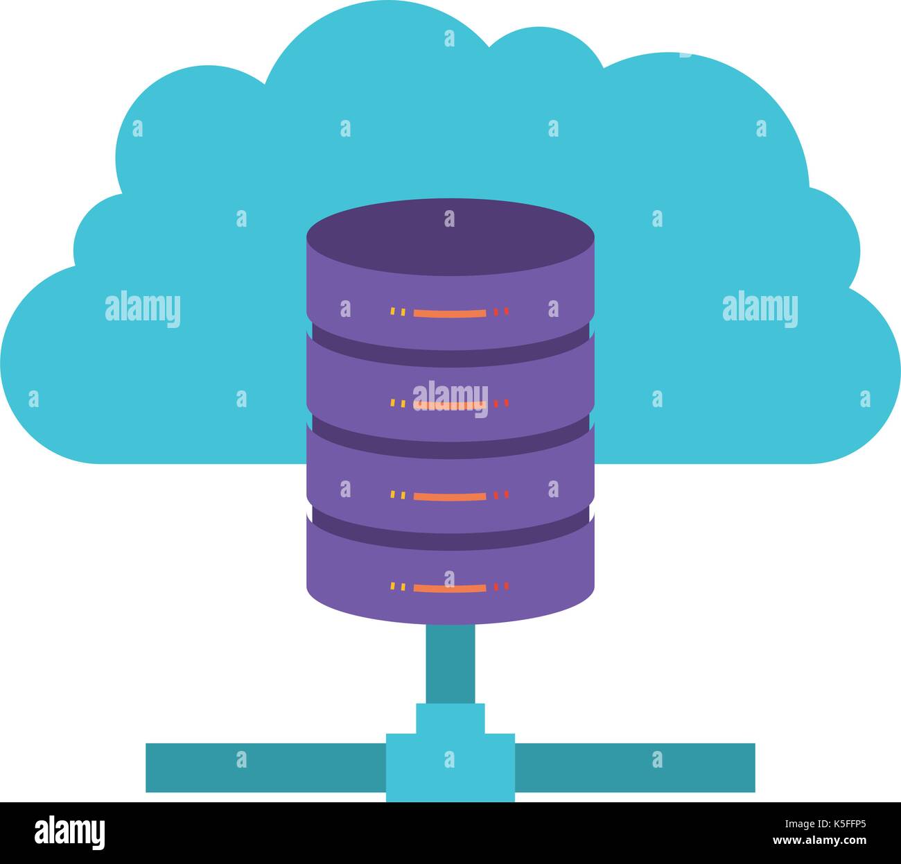cloud and network server storage icon Stock Vector Image & Art - Alamy
