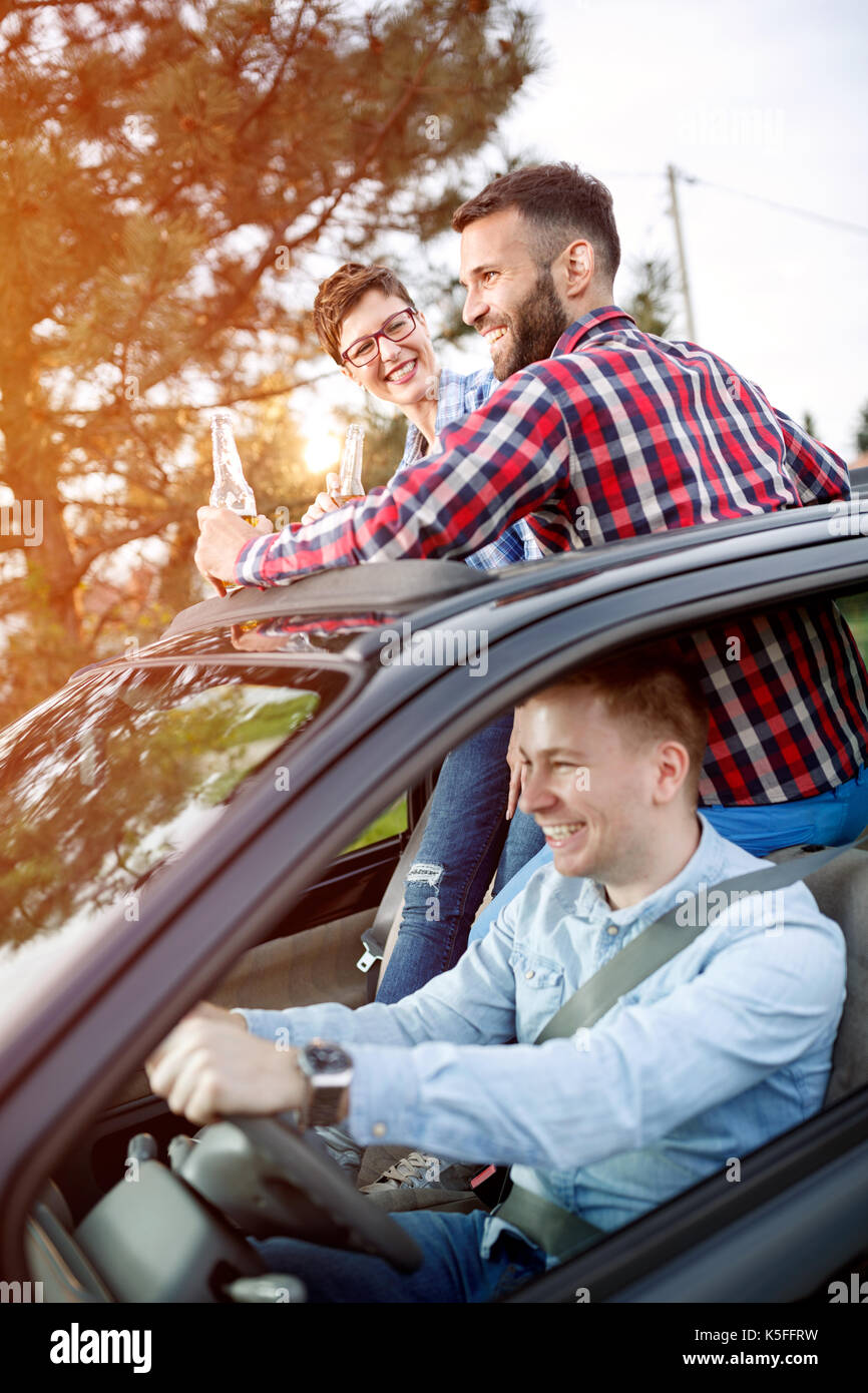young friends going on road trip together Stock Photo - Alamy