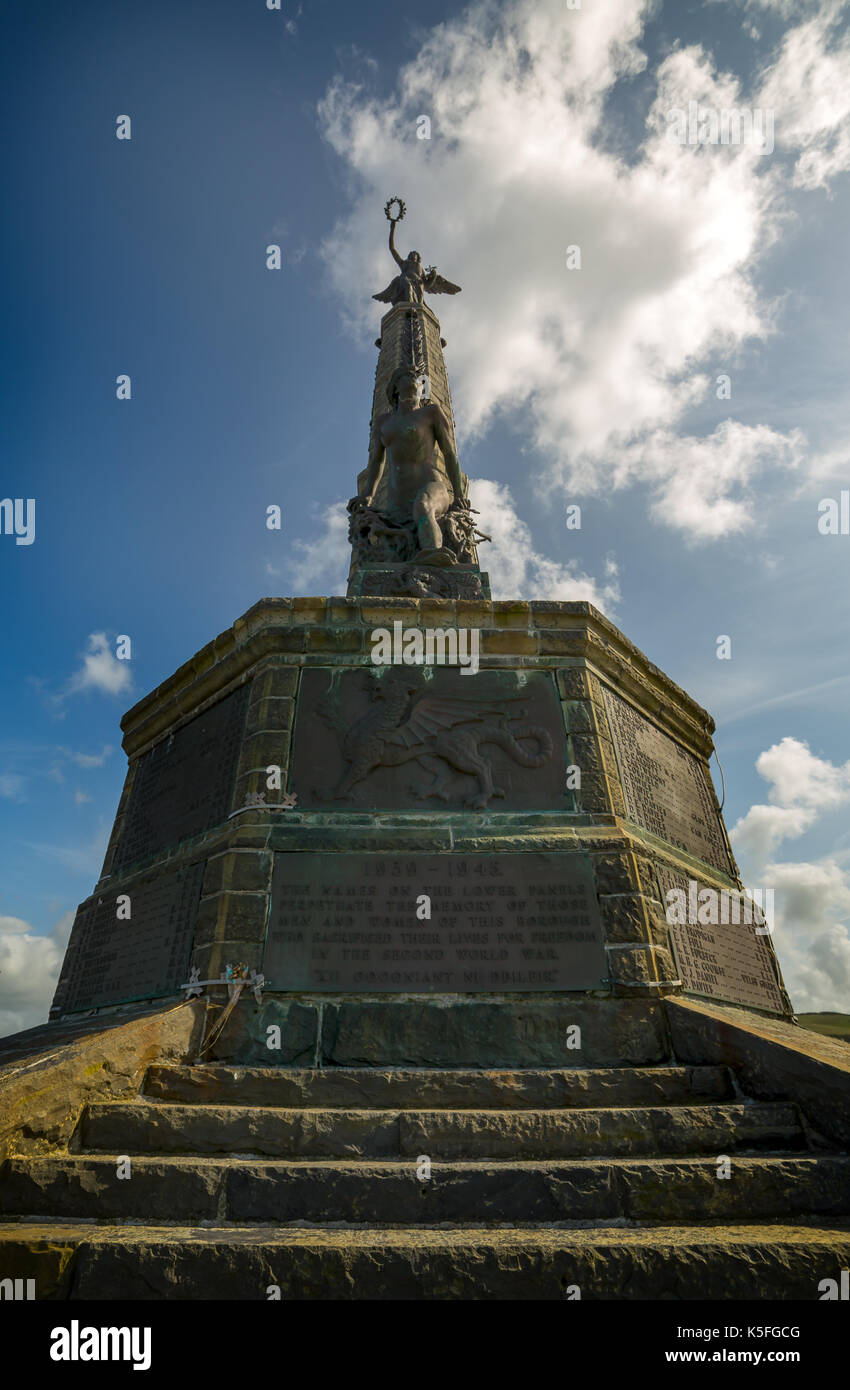 Aberystwyth war memorial Stock Photo - Alamy