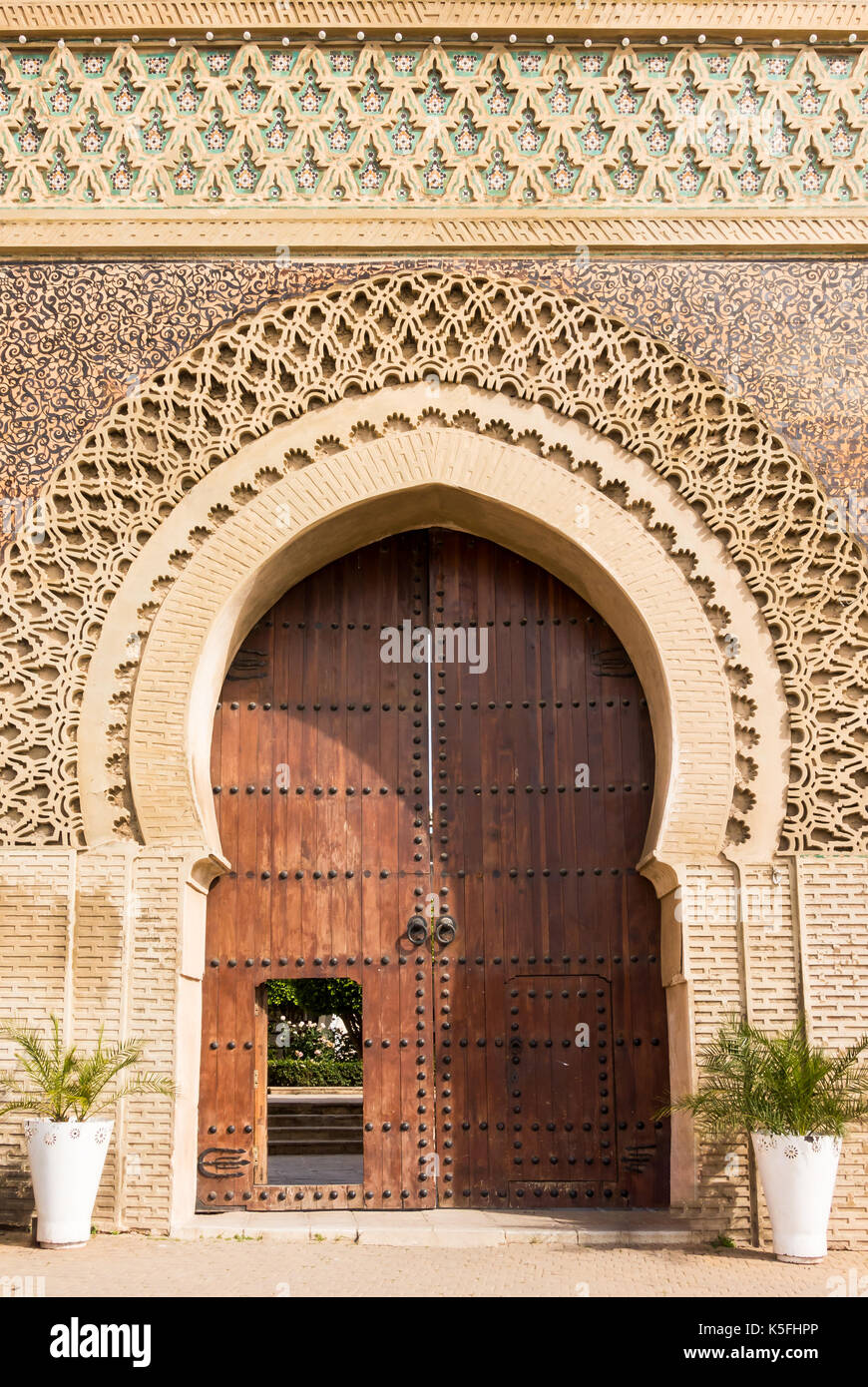 Entrance gate to the old medina in Meknes, Morocco, Africa Stock Photo ...
