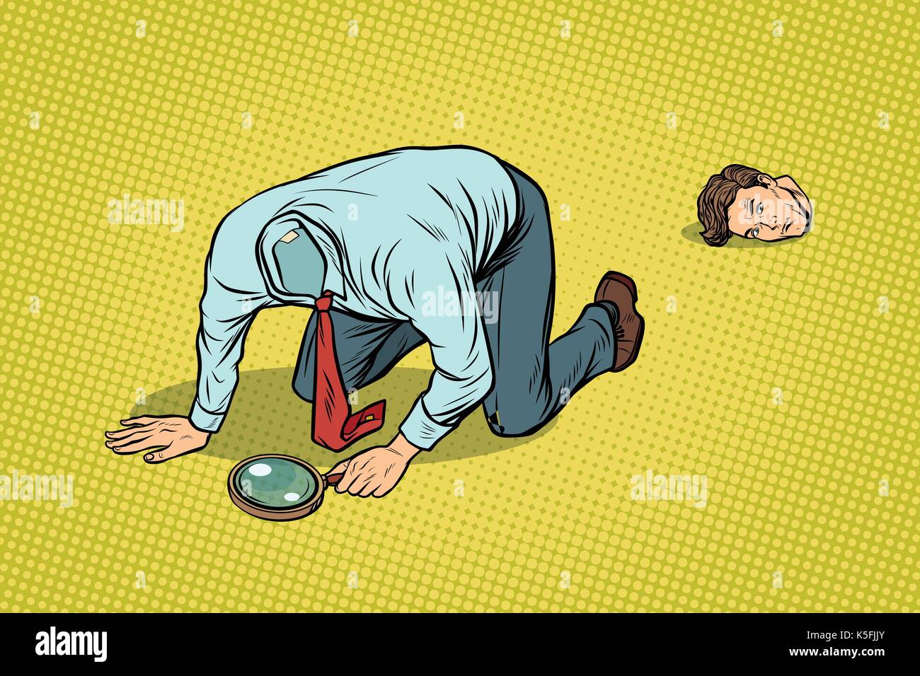 Hand magnifying glass vector Stock Vector Images - Alamy