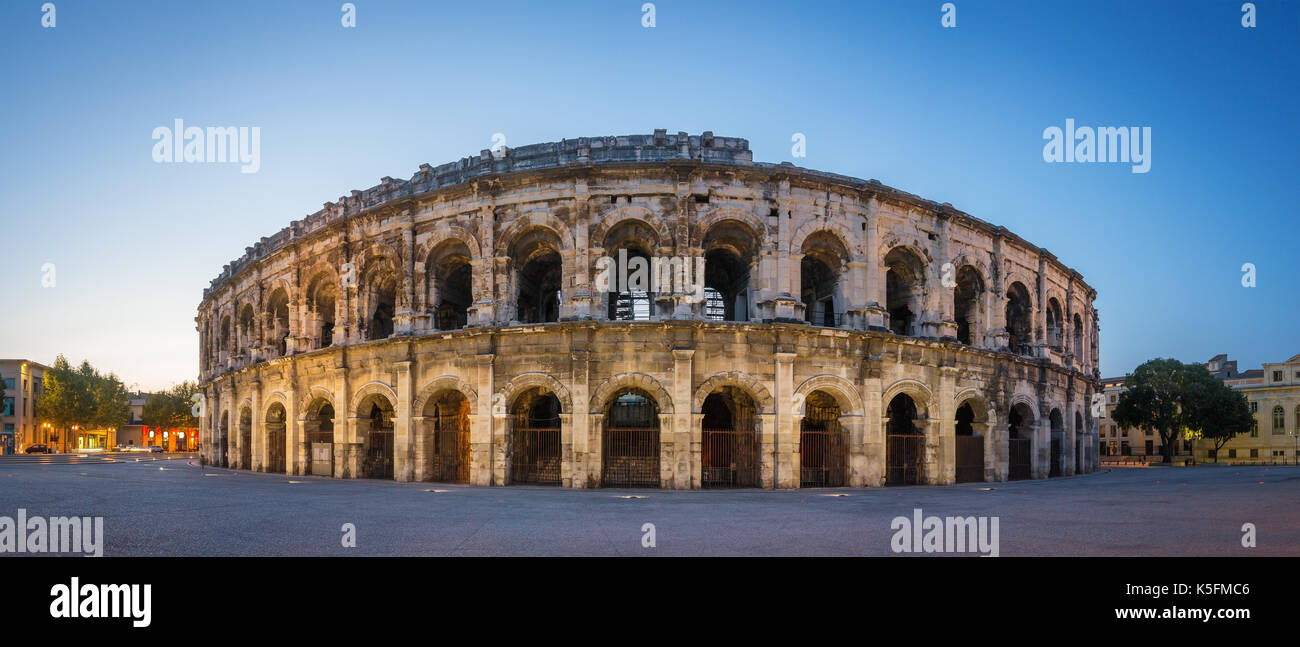 Amphitheater Nimes - France Stock Photo - Alamy
