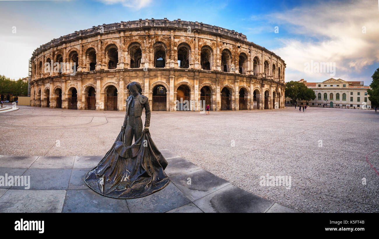 Amphitheater Nimes - France Stock Photo - Alamy